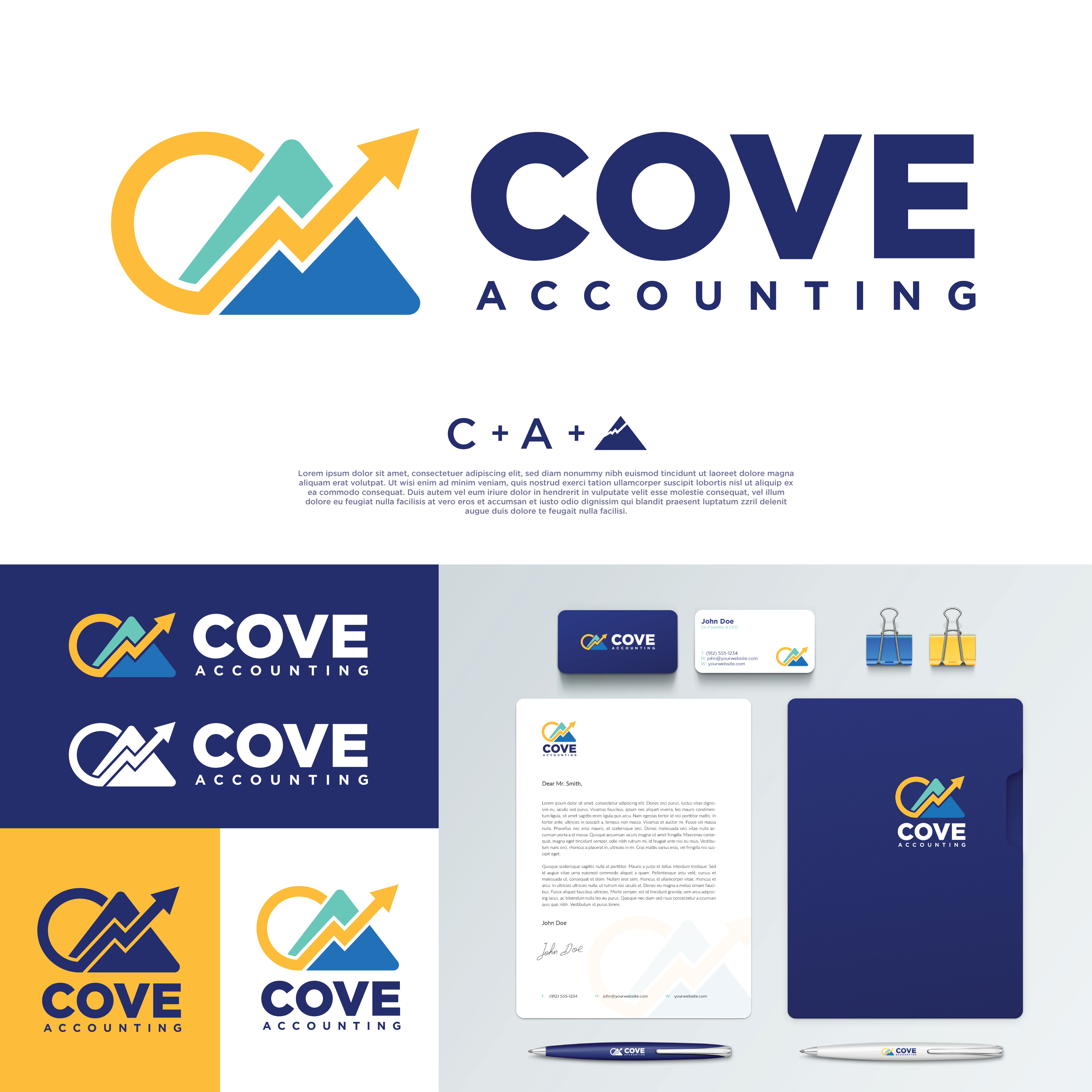 Bold, Modern, Accounting Logo Design for Cove Accounting by wrdy ...