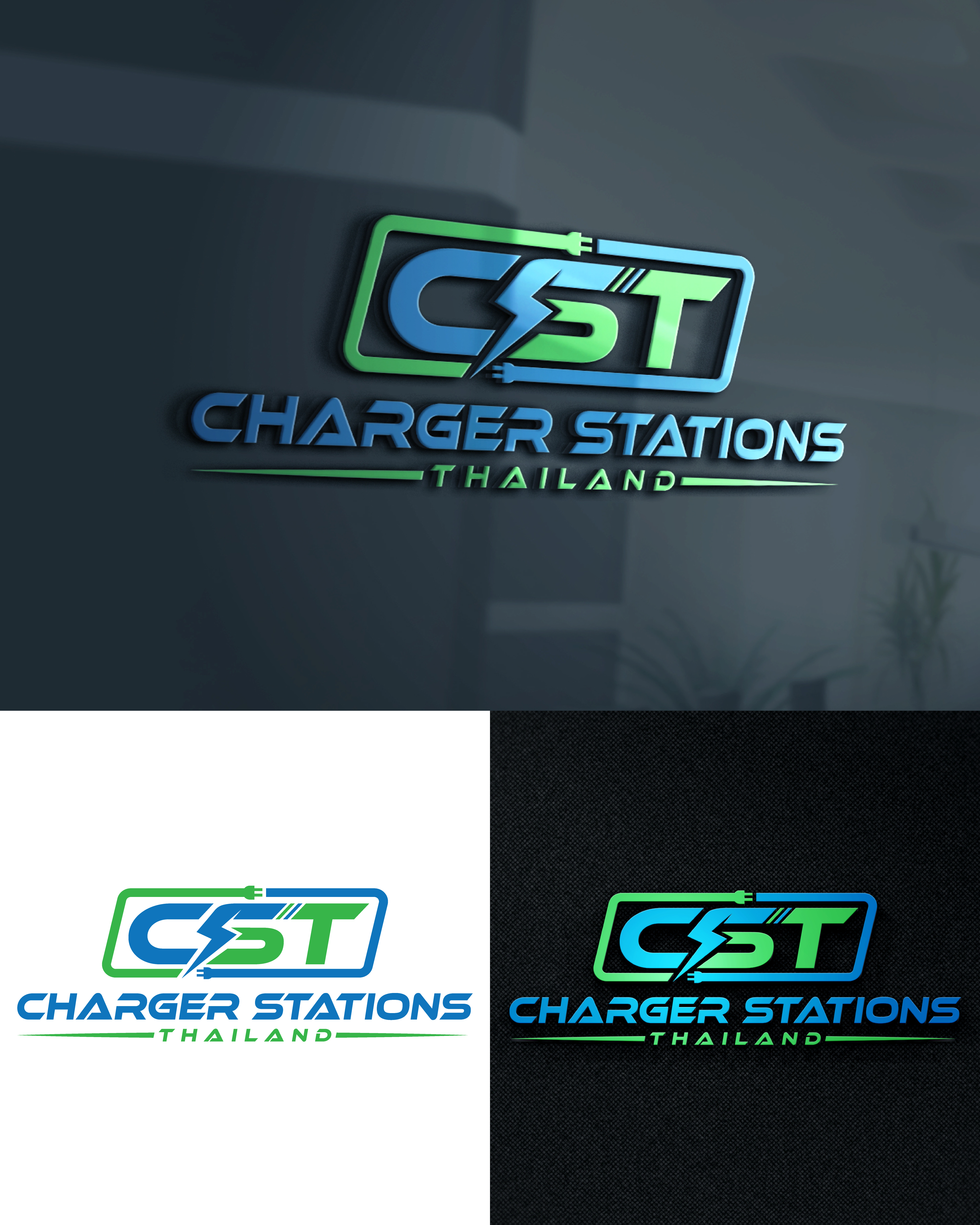 Logo Design for CST - Charger Stations Thailand by rohulamin007 ...