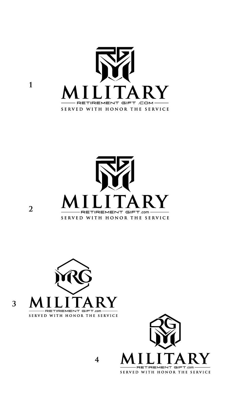 Bold, Modern, Military Logo Design for Military Retirement Gift ...