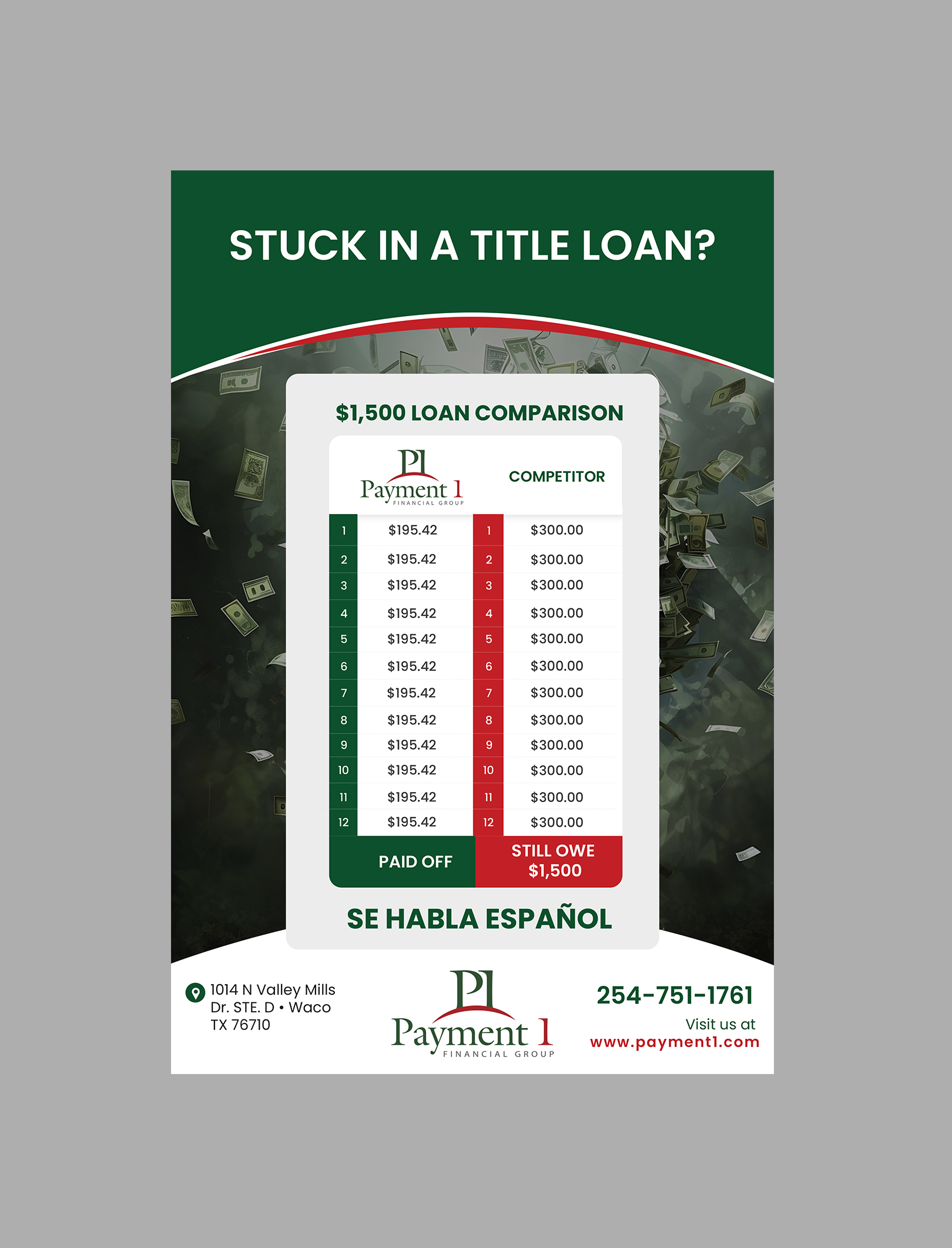 Flyer Design for Payment 1 Financial by Creations Box 2015 | Design ...