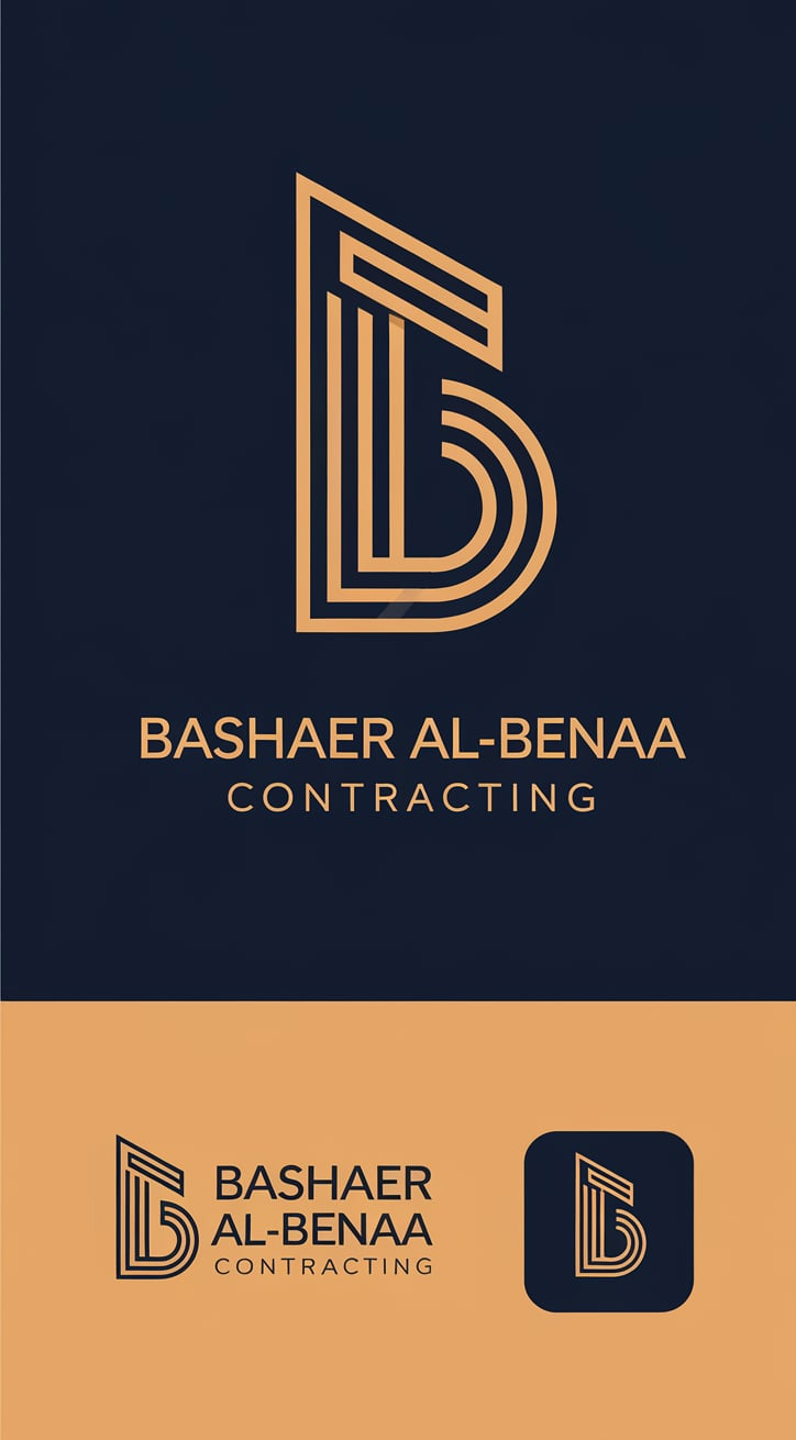 Logo Design for Bashaer Al-Benaa Contracting by InkForge Studio ...