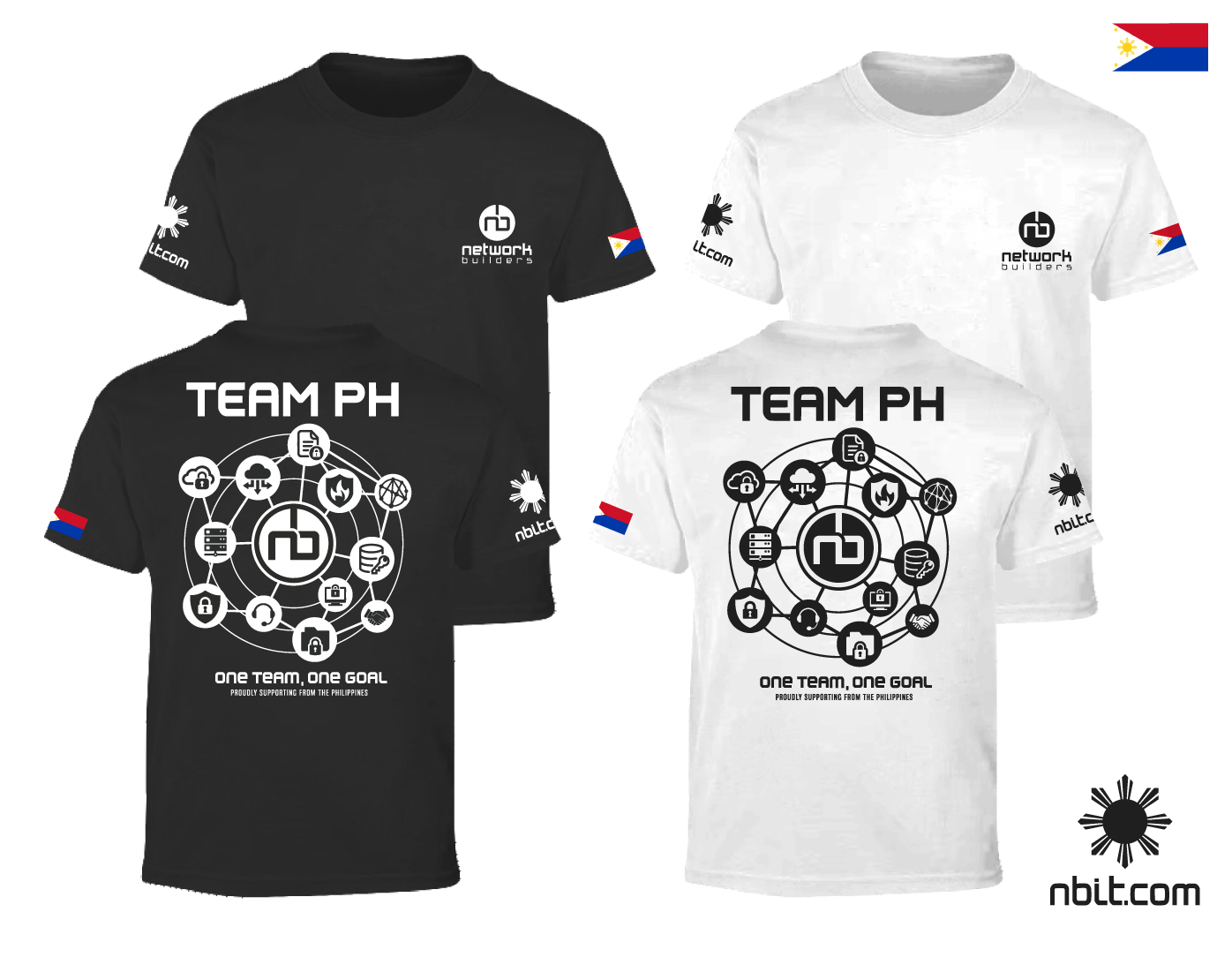 Bold, Modern, IT Support Team based out of the Phillipines. This tshirt is mainly for network ...