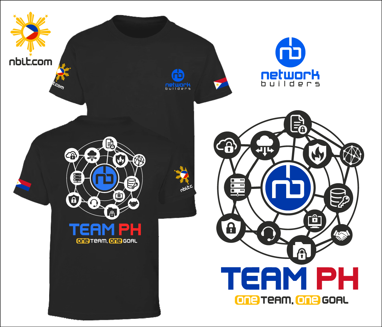 Bold, Modern, IT Support Team based out of the Phillipines. This tshirt is mainly for network ...