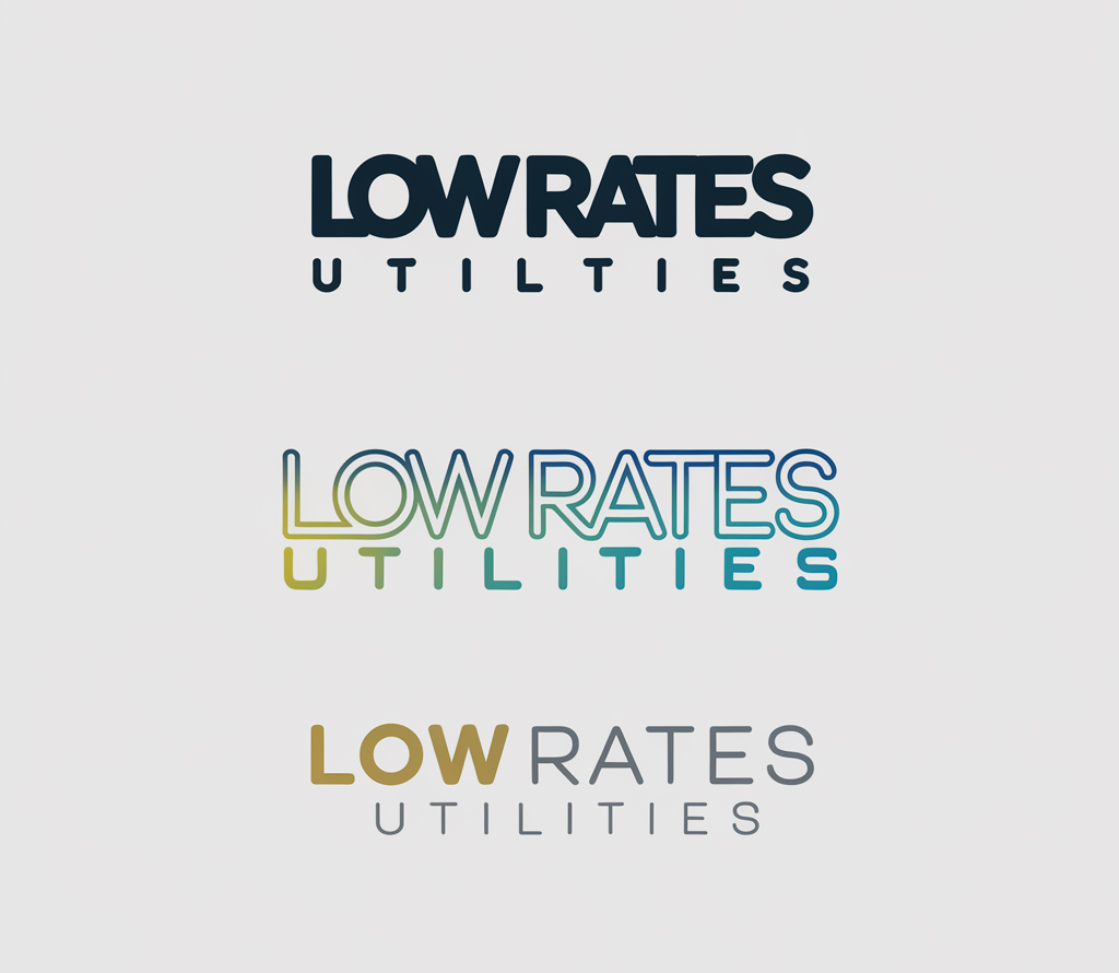 Modern, Elegant Logo Design for "Low Rates" by InkForge Studio | Design ...