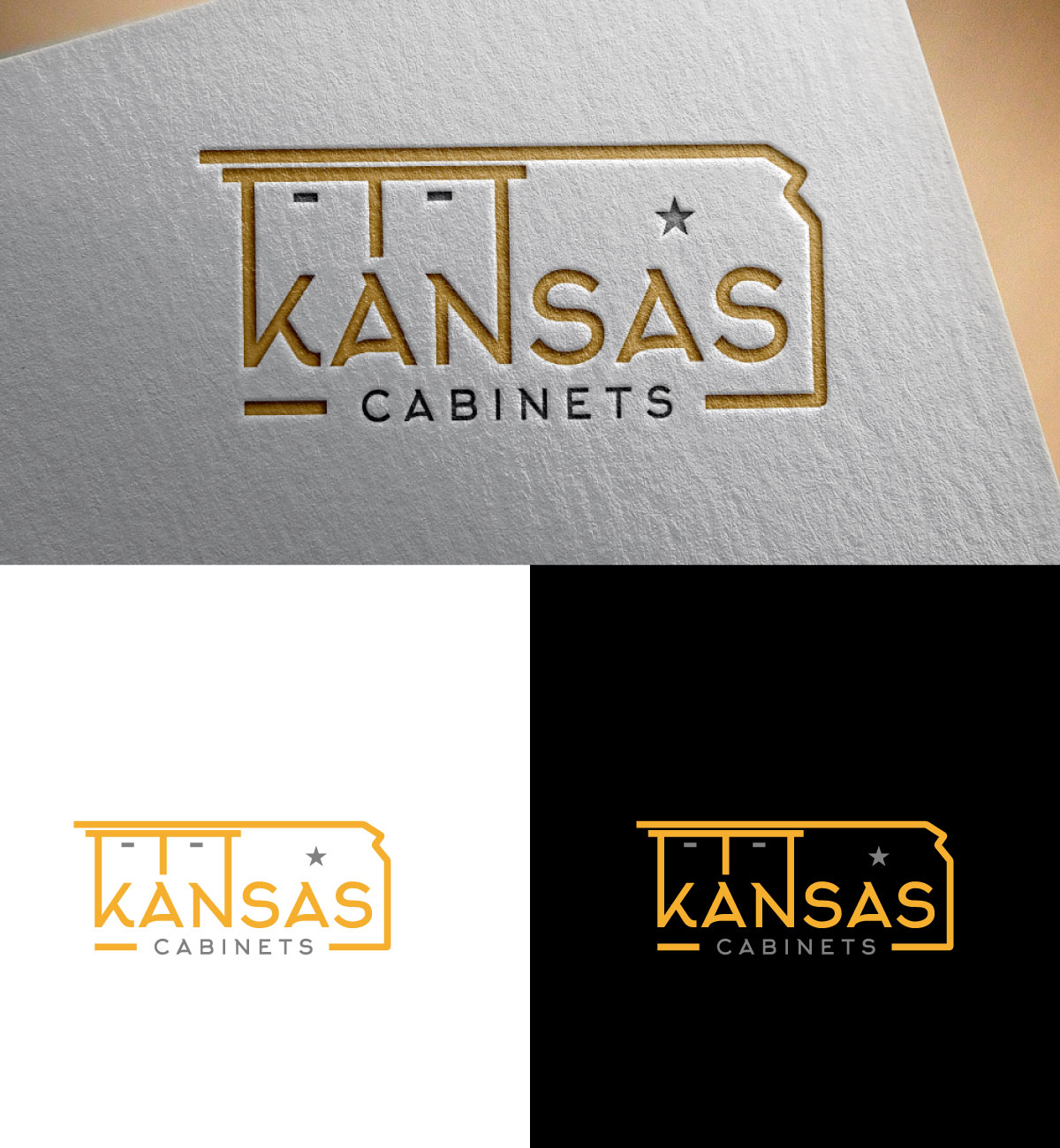Bold, Serious, Residential Cabinets Logo Design for Kansas Cabinets by ...