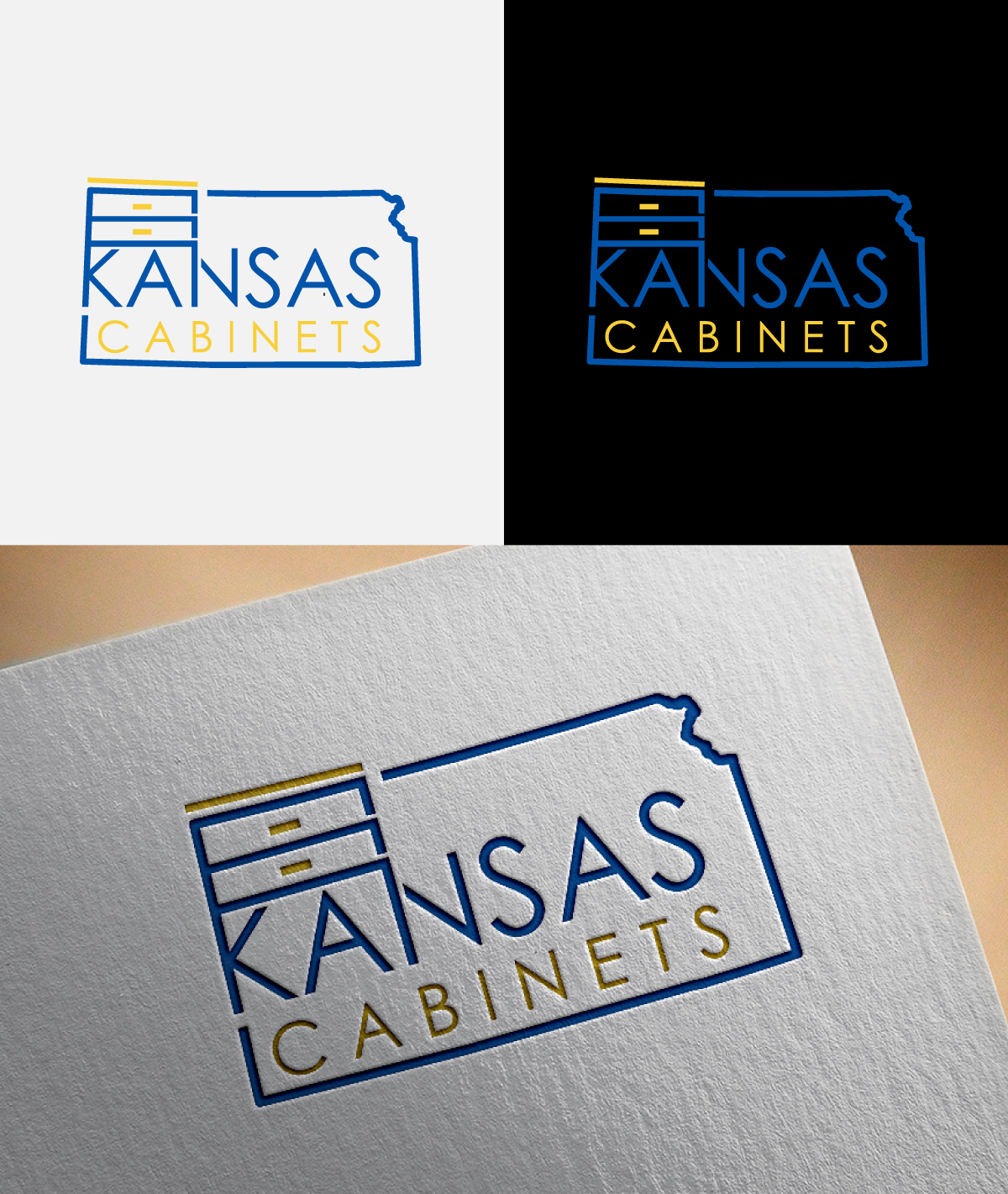 Bold, Serious, Residential Cabinets Logo Design for Kansas Cabinets by ...
