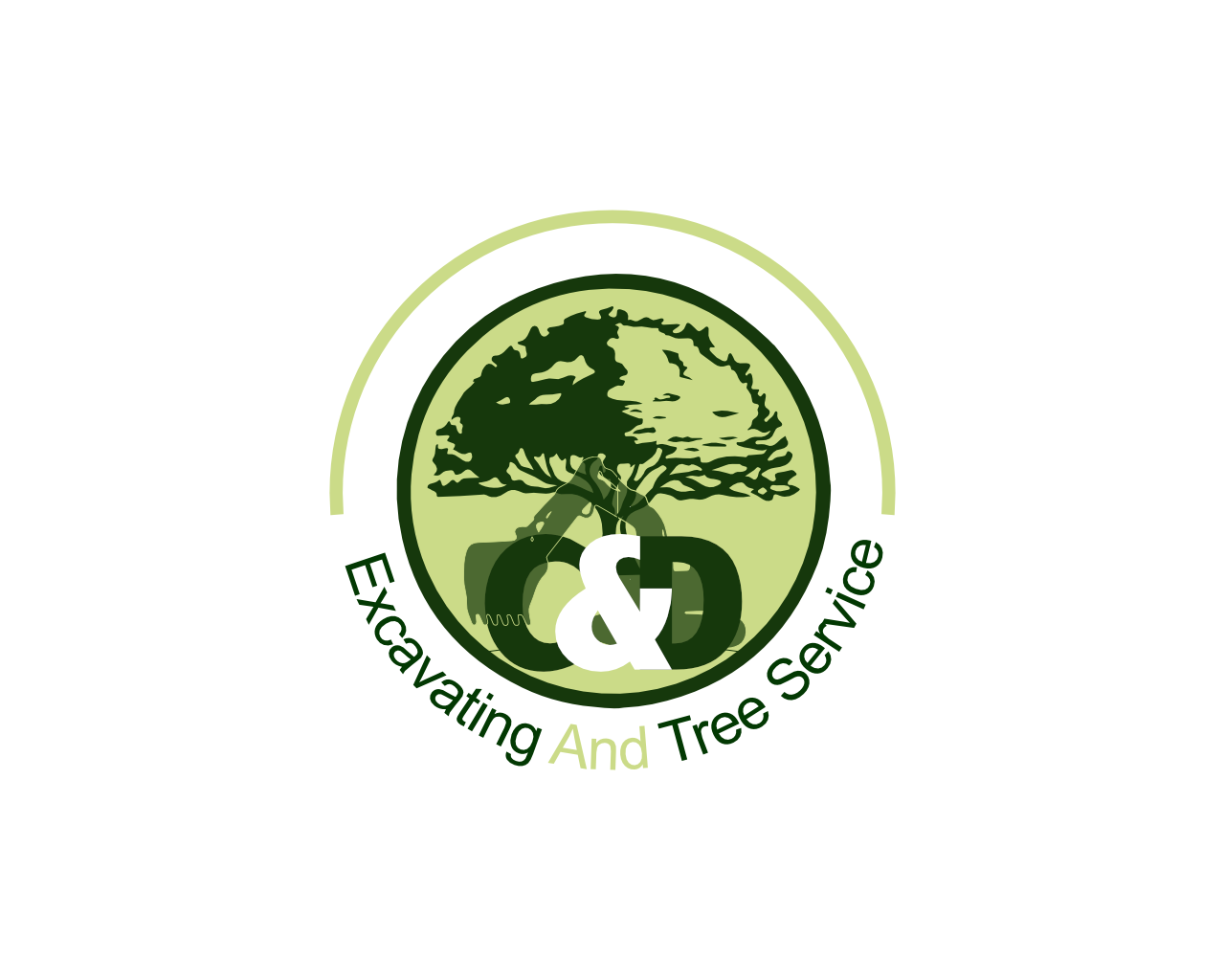 Elegant, Playful, Arboriculture Logo Design for C & D Excavating And ...