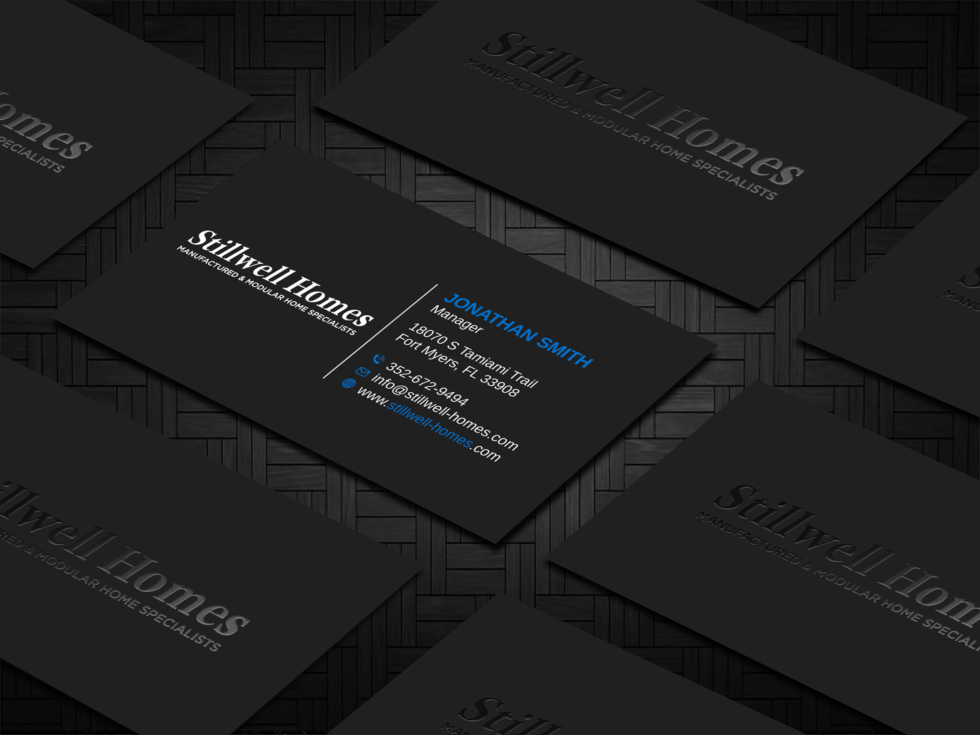 Modern, Elegant, New Manufactured and Modular Home Sales Business Card ...