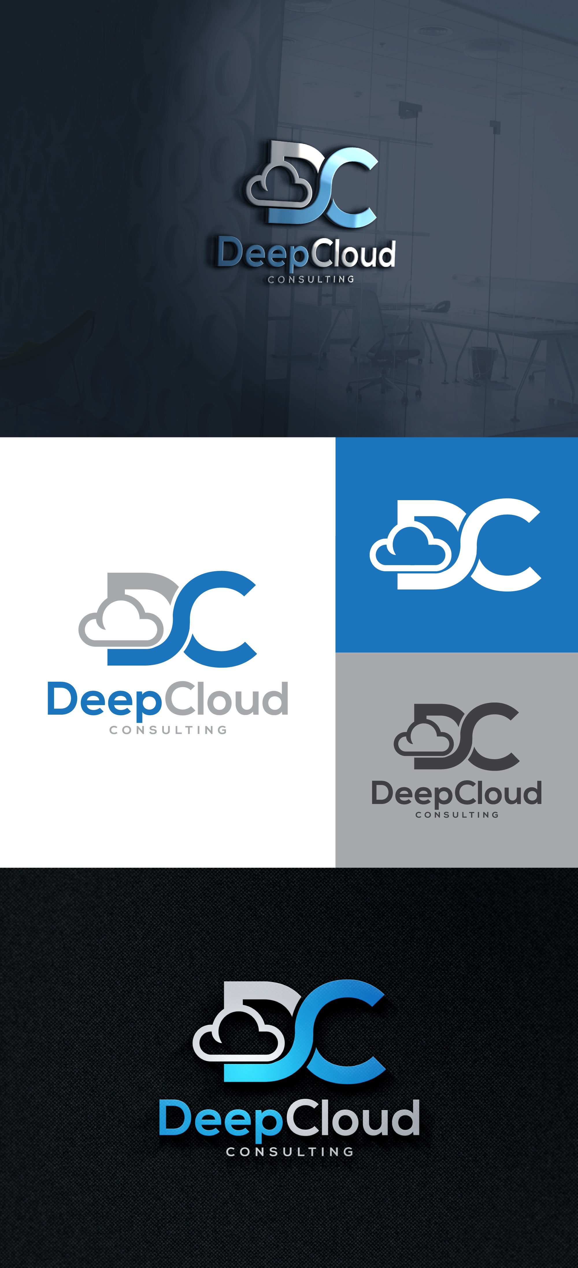 Elegant, Playful Logo Design for DeepCloud Consulting by Dived99 | Design #34261250