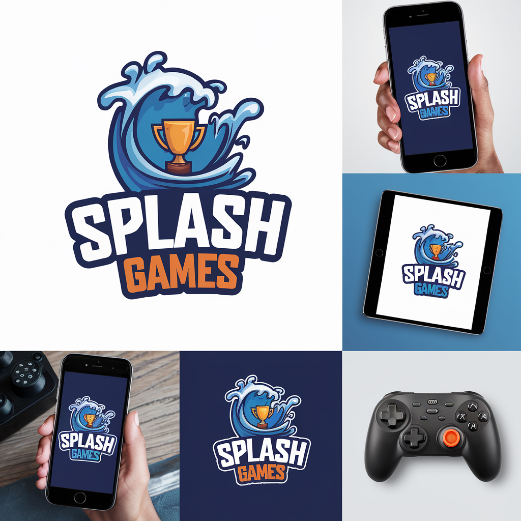 Bold, Playful Logo Design for Splash Games by EveCraft Studios | Design ...