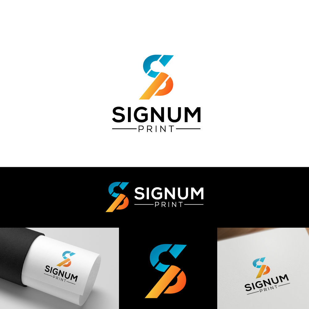 Serious, Professional, Printing Logo Design for Signum Print by Md Moaz ...