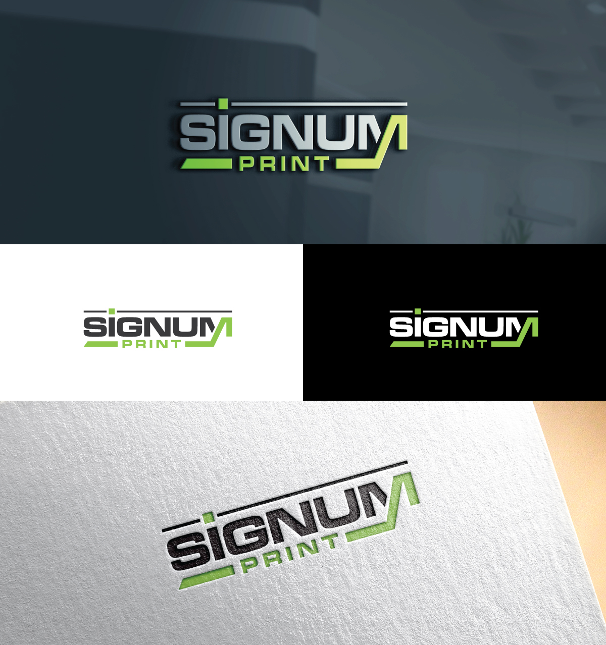 Serious, Professional, Printing Logo Design for Signum Print by step ...