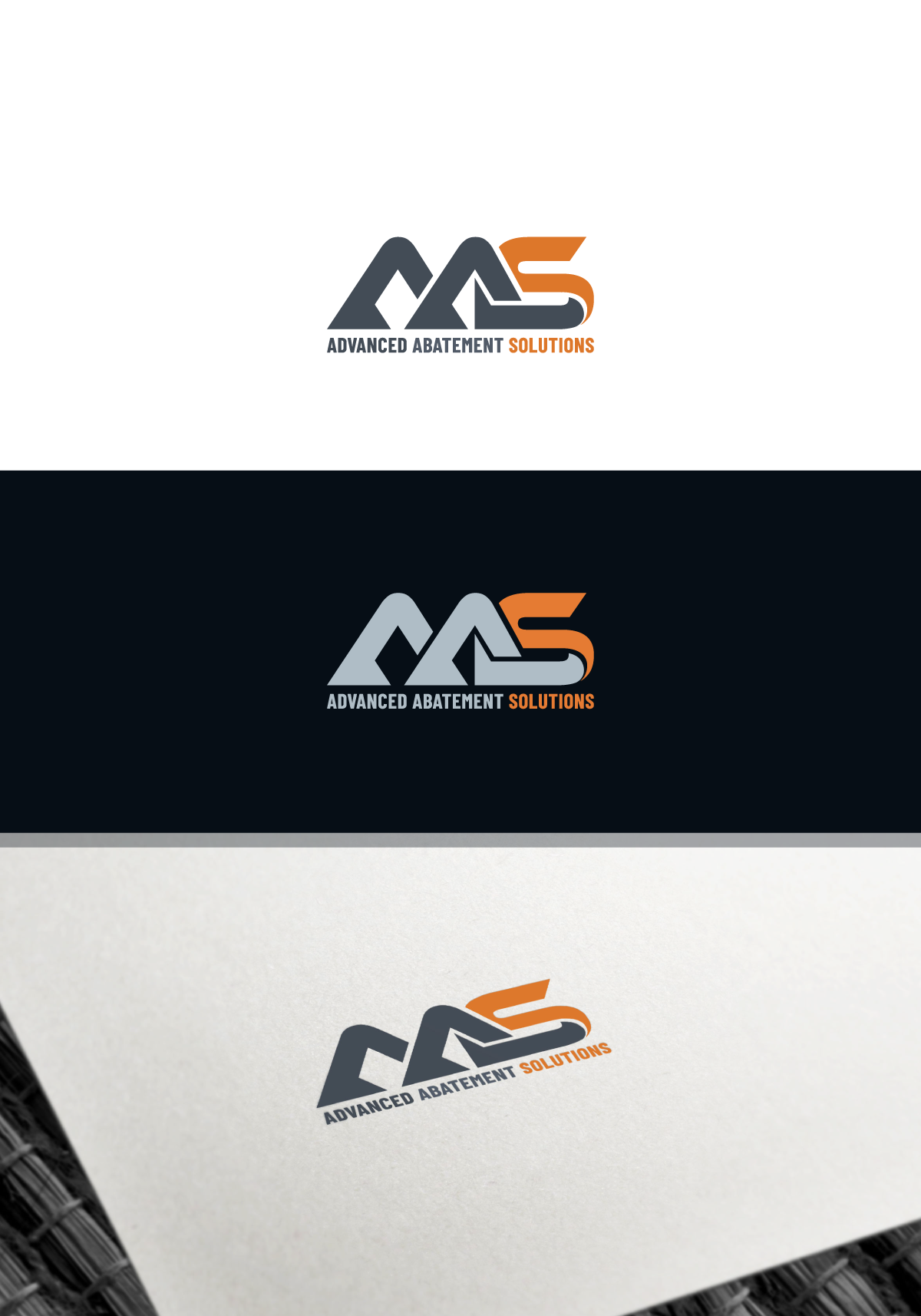 Serio, Profesional, Construction Diseño de Logo for Advanced Abatement ...