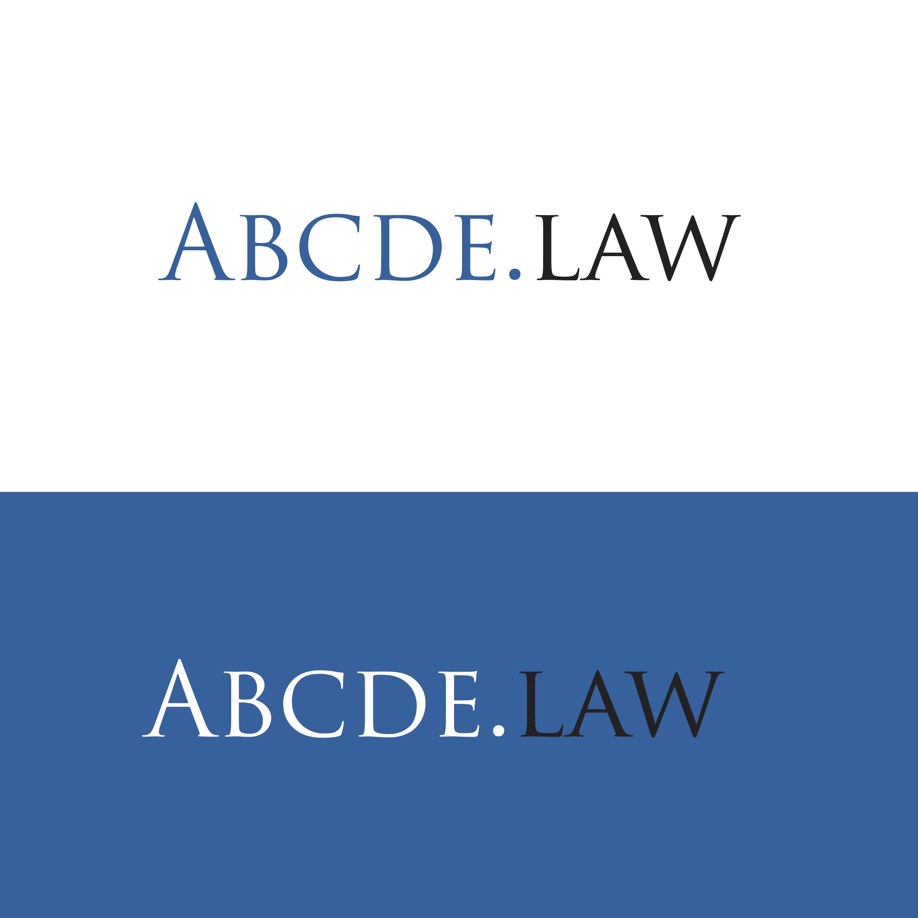 Modern, Masculine, Legal/Law Frim Logo Design for ABCDE.Law and/or A ...