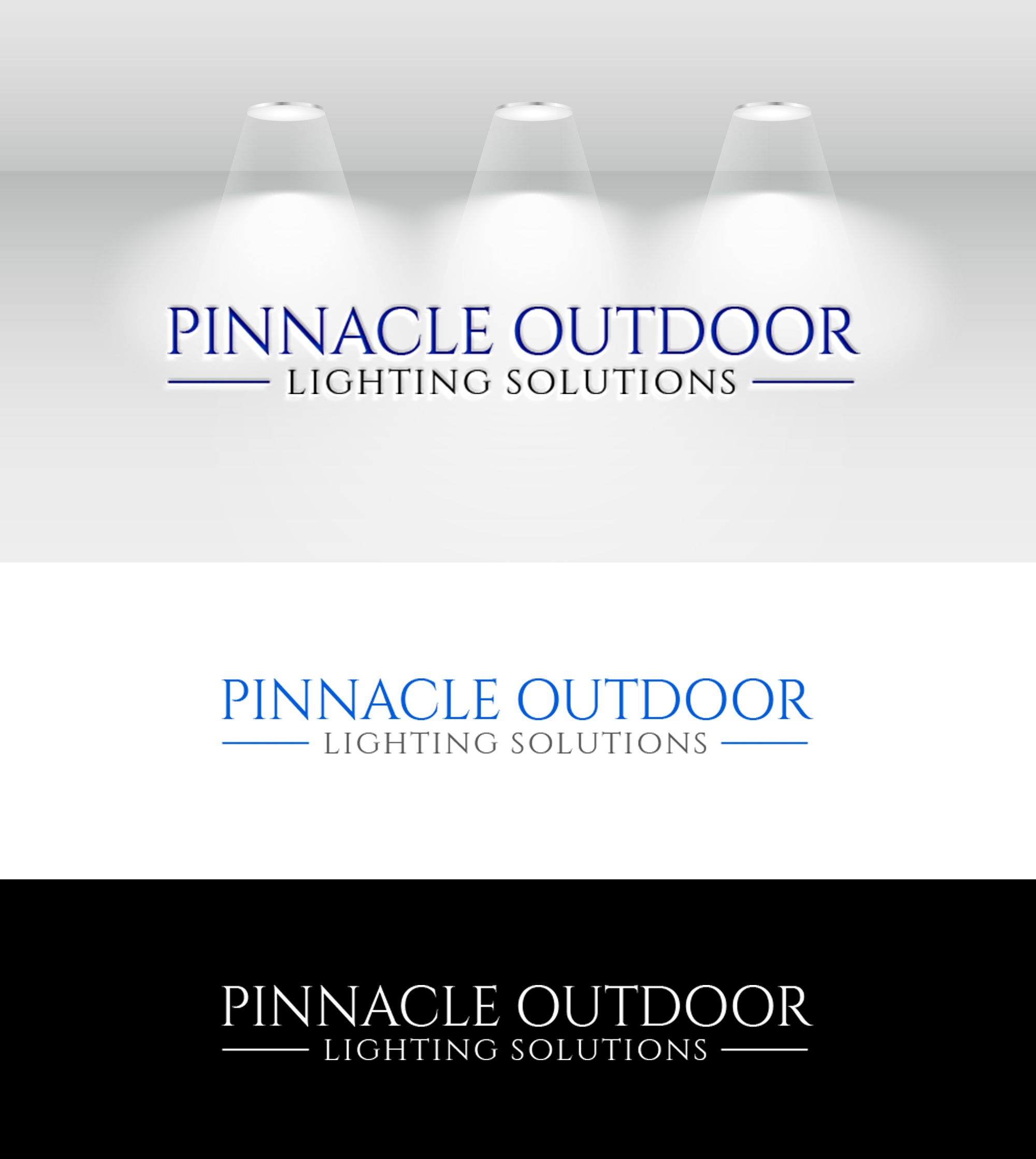 Elegant, Playful, Landscape lighting Logo Design for Pinnacle Outdoor ...