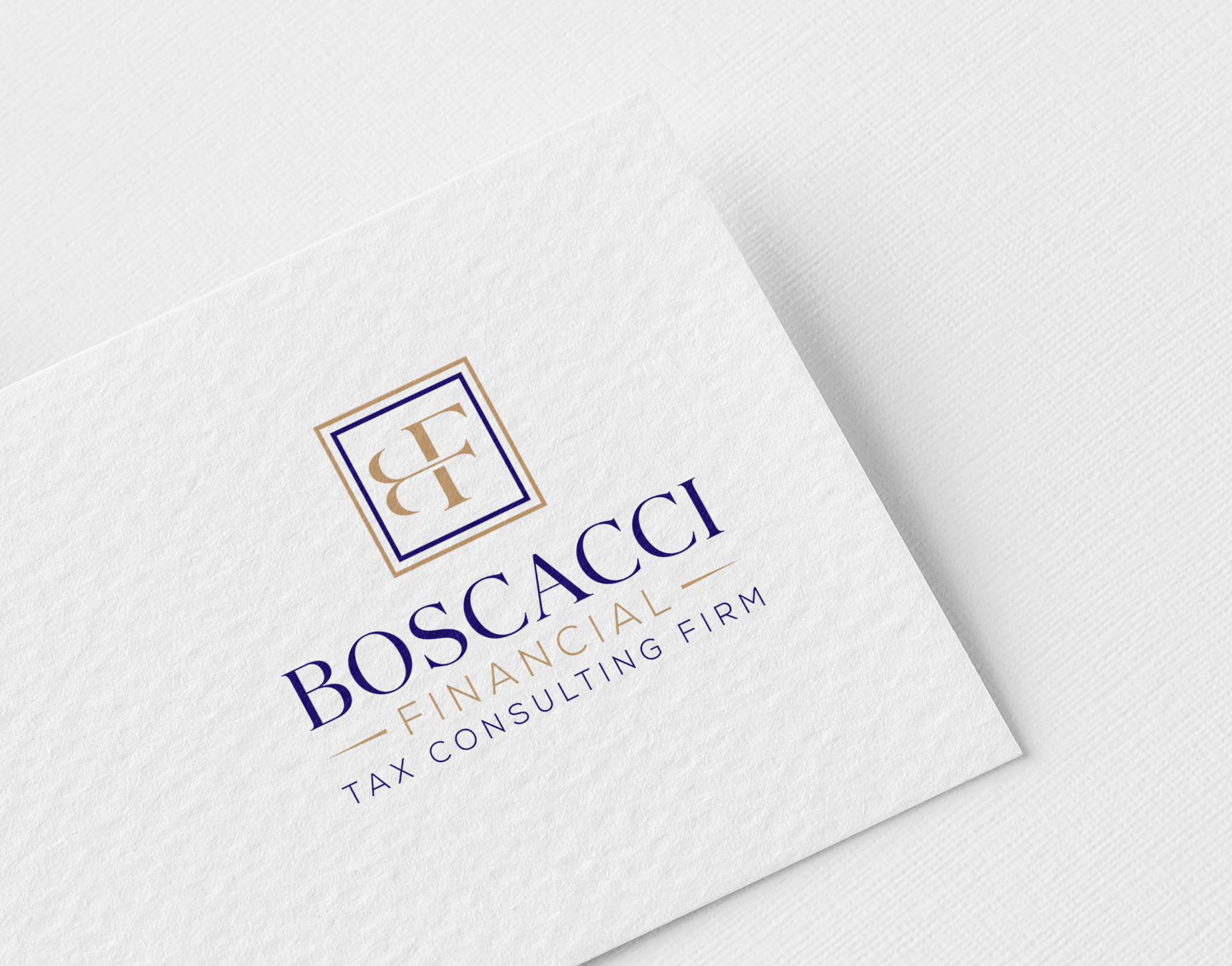 Serious, Modern, Finance/Tax preparation Logo Design for Boscacci ...