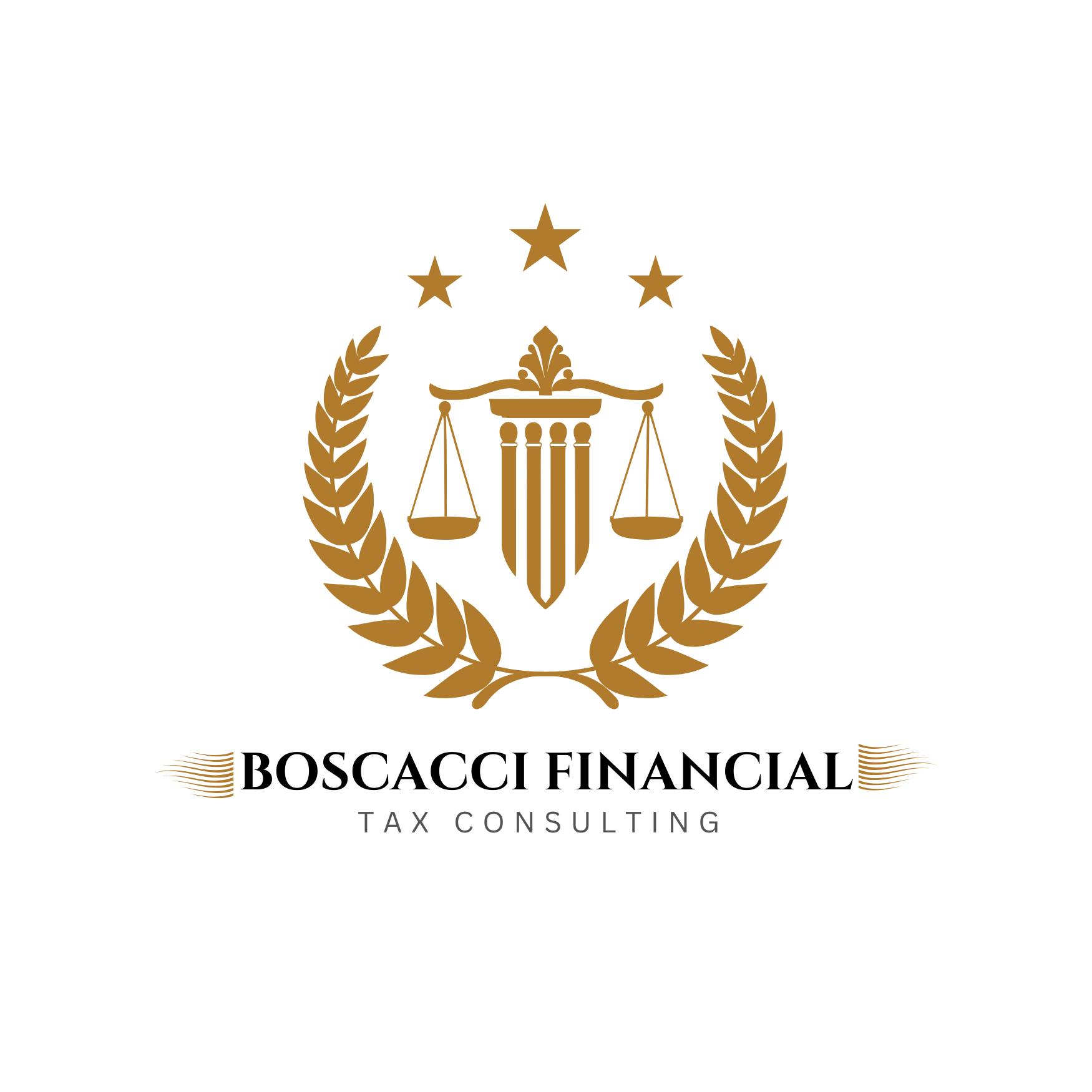 Serious, Modern, Finance/Tax preparation Logo Design for Boscacci ...