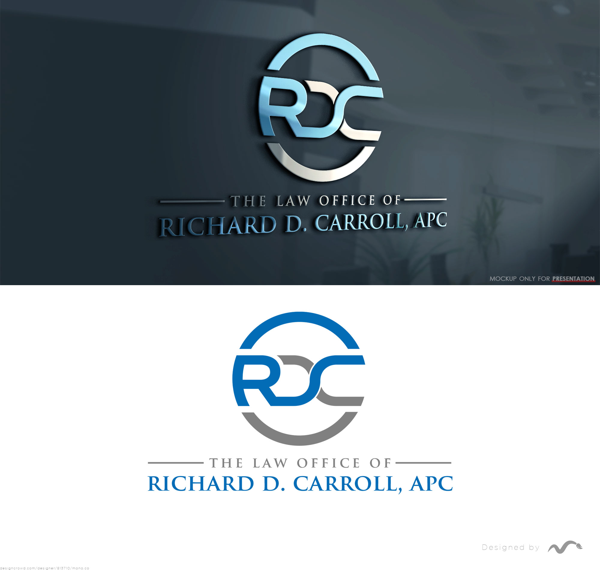 Logo Design for The Law Office of Richard D. Carroll, APC by Mono.co ...