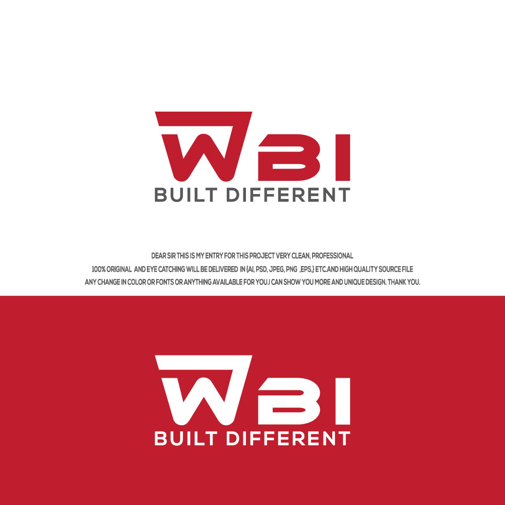 Professional, Bold, Commercial Construction Logo Design for WBI 'Built ...