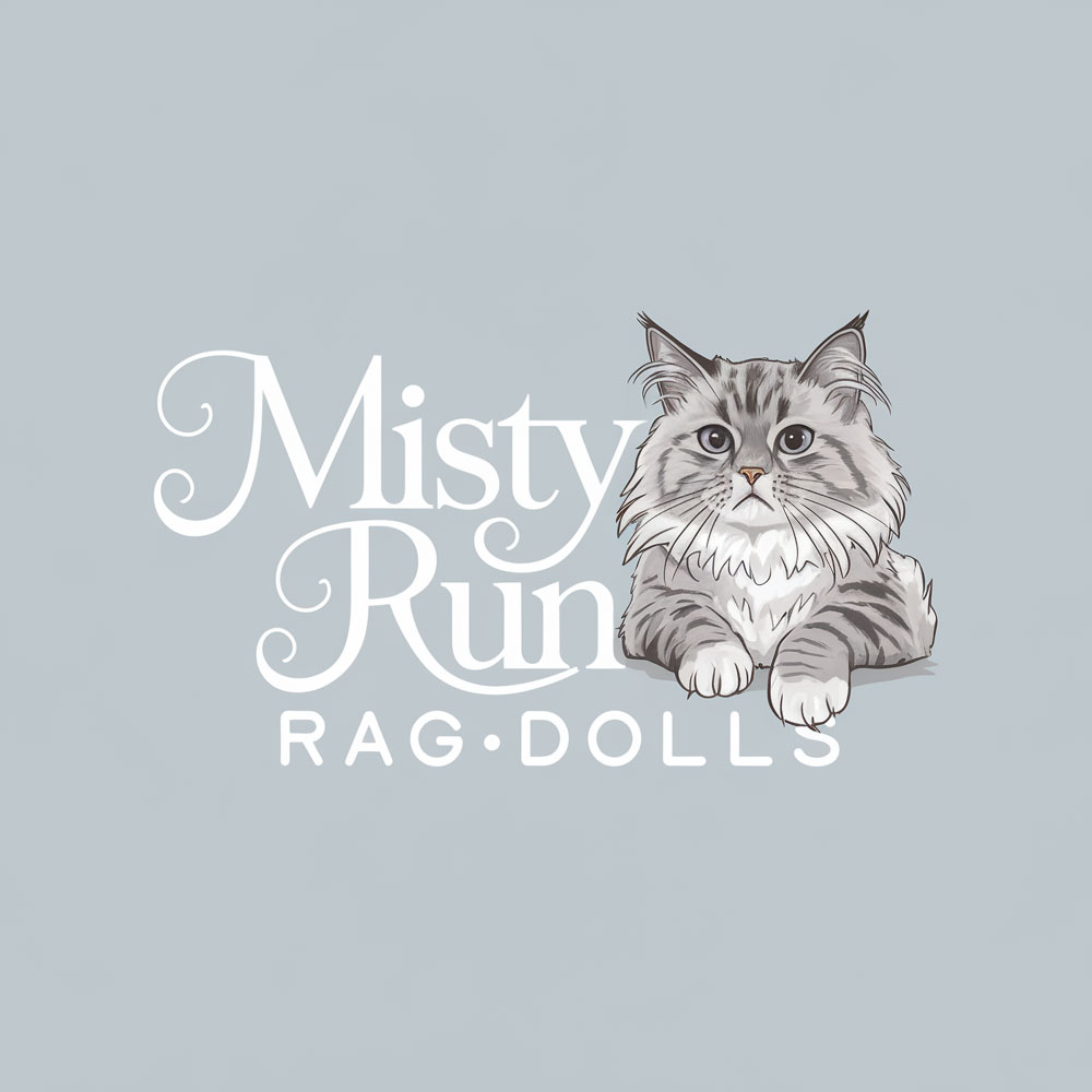 Logo Design for Misty Run Ragdolls (taglines) - "Perfection Starts Here ...