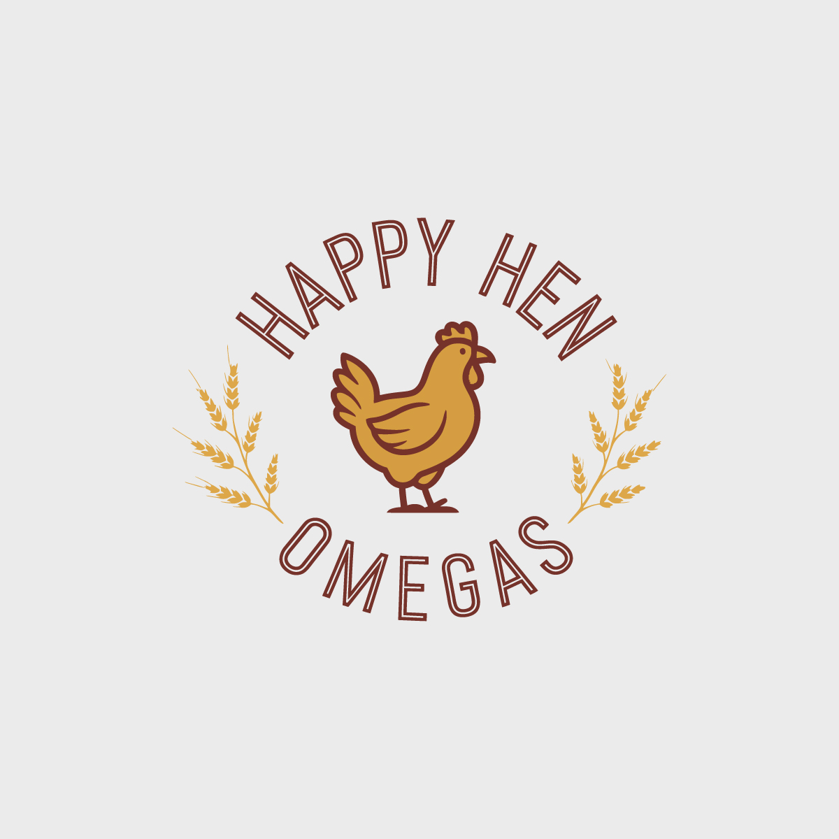 Playful, Bold Logo Design for Happy Hen Omegas by _Xyren_ | Design ...