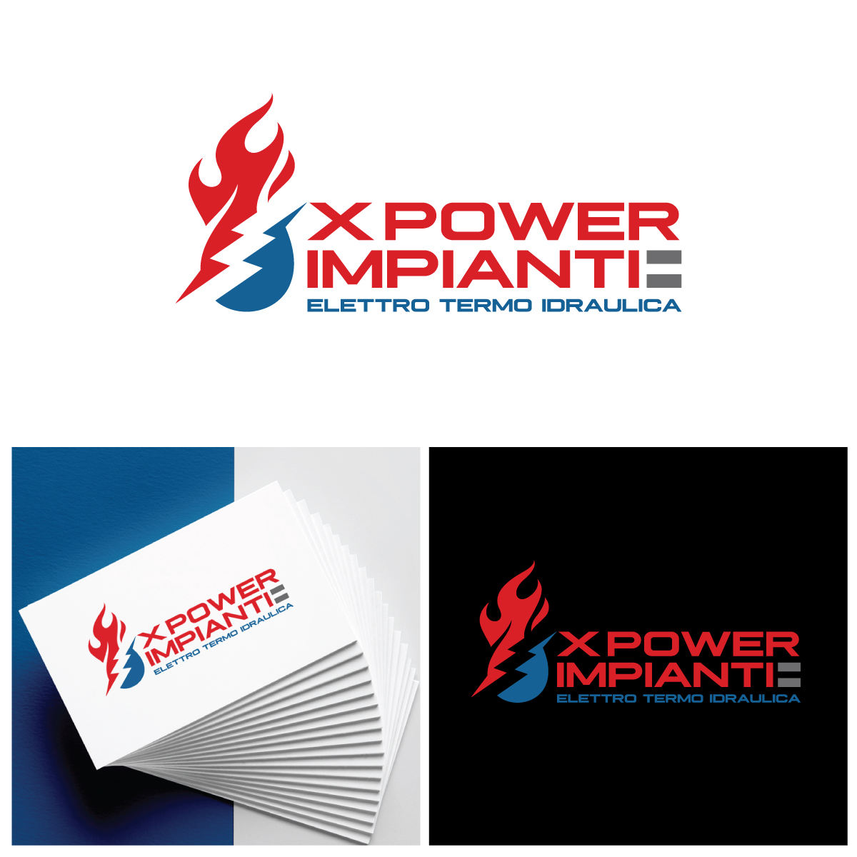 Elegant, Playful Logo Design for X POWER IMPIANTI - Elettro Termo ...