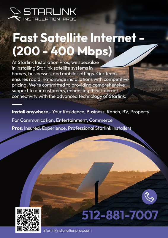 Elegant, Serious, Satellite installation Flyer Design for Starlink ...