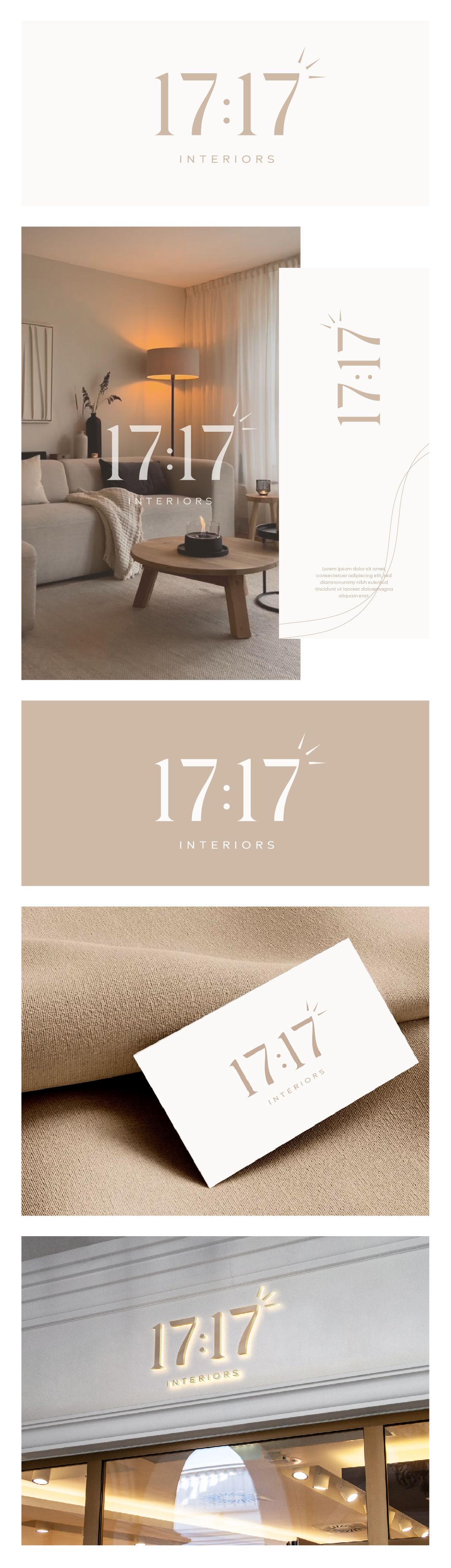 Modern, Elegant, interior design Logo Design for 17:17 Interiors by Ha ...