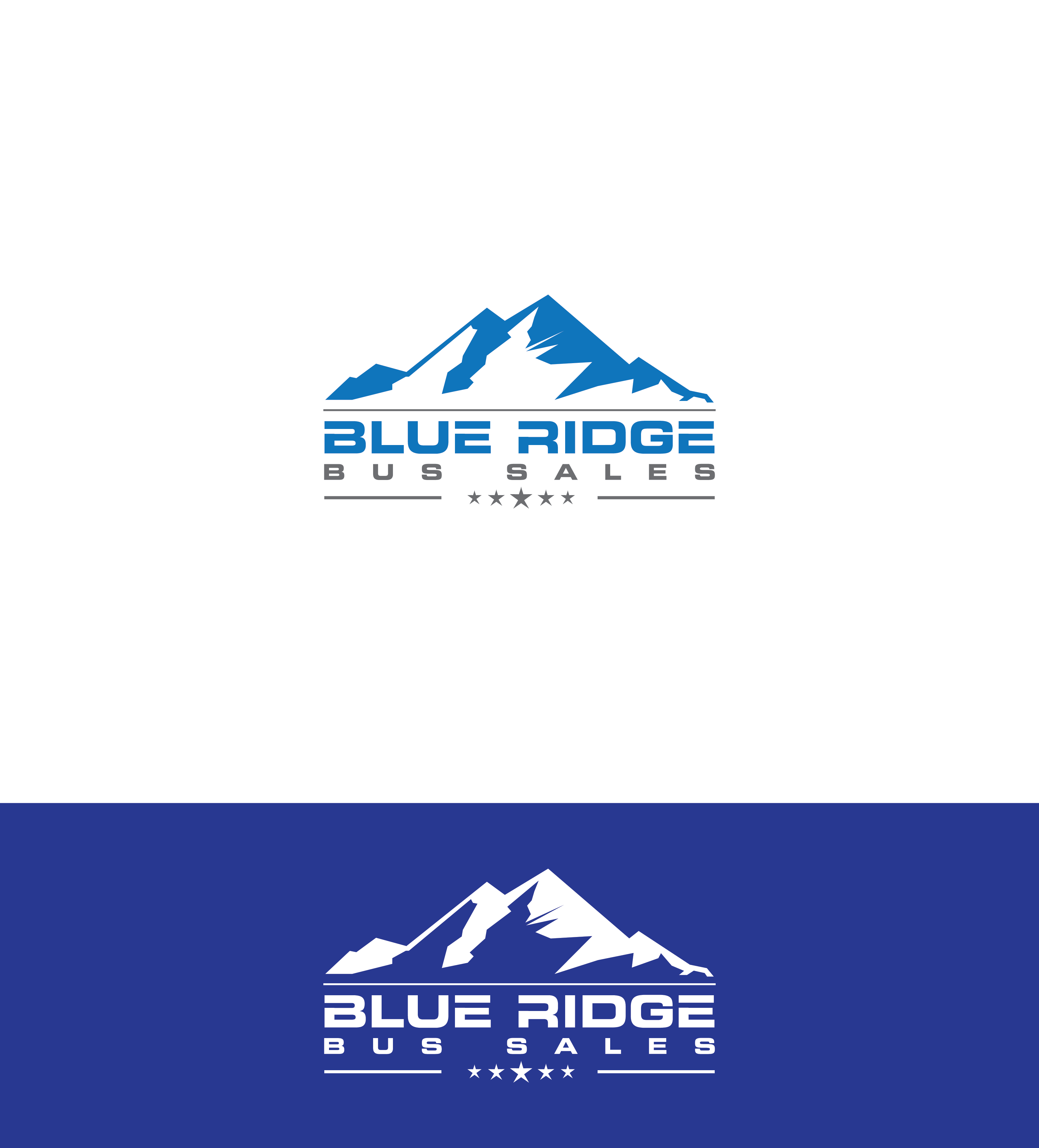Logo Design for Blue Ridge Bus Sales by Berkah_Barokah | Design #34652073
