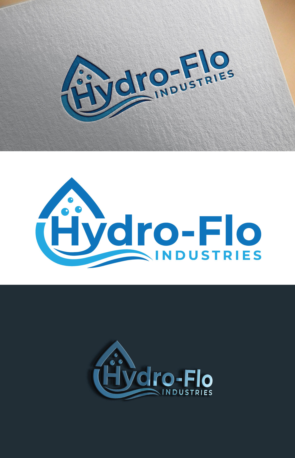 Serious, Modern, Cleaning Logo Design for Hydro-Flo Industries by ...