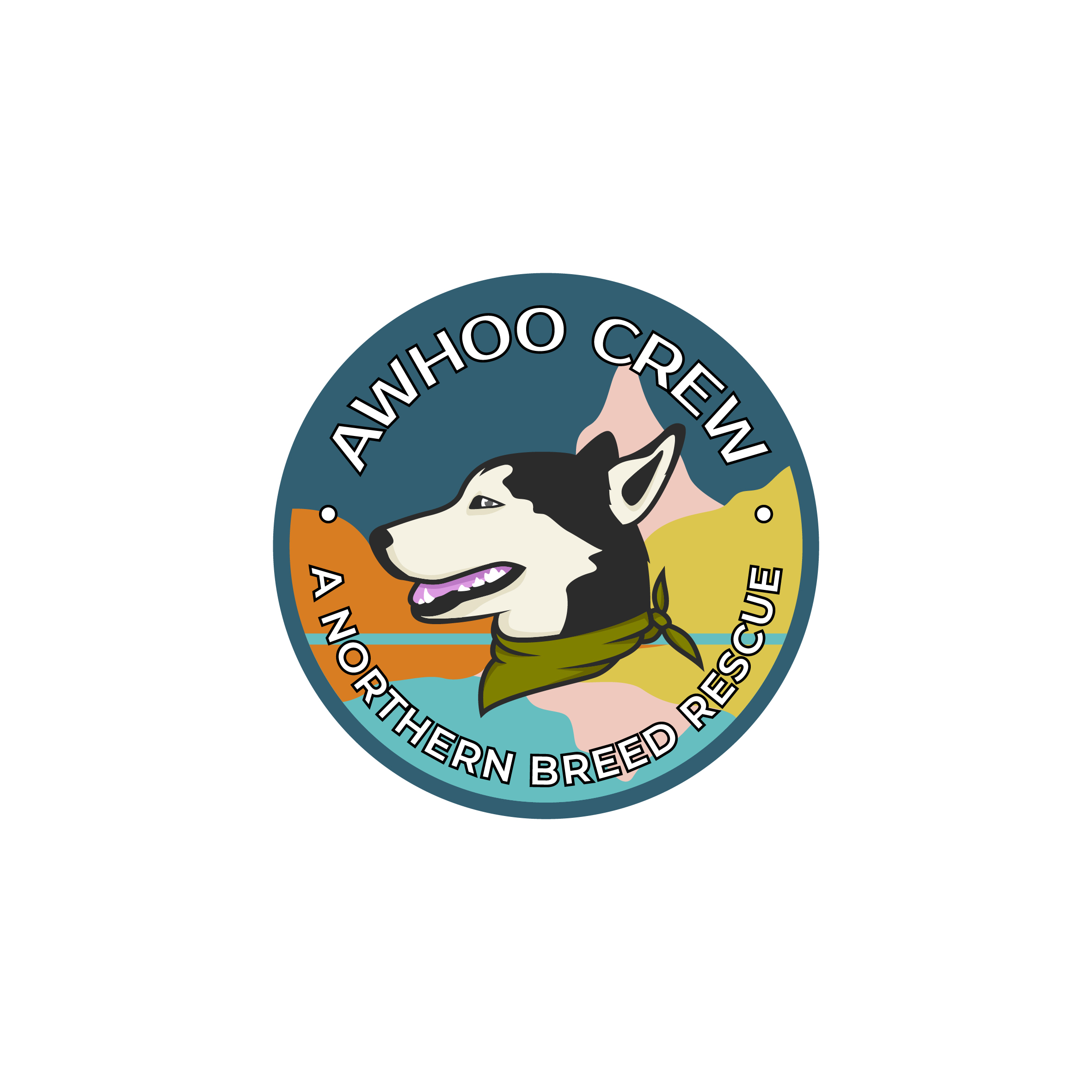Upmarket, Bold, Dog Rescue Logo Design for Awhoo Crew- a northern breed rescue by Aljune Castro ...