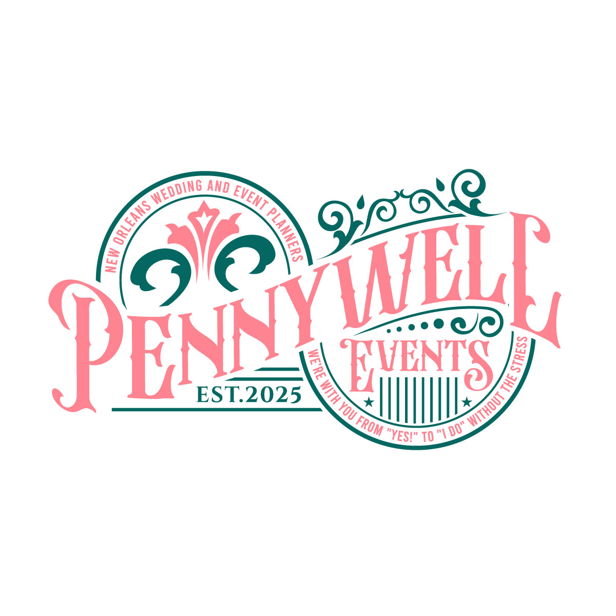 Upmarket, Elegant, Wedding Planning Logo Design for Pennywell Events New Orleans Wedding and ...