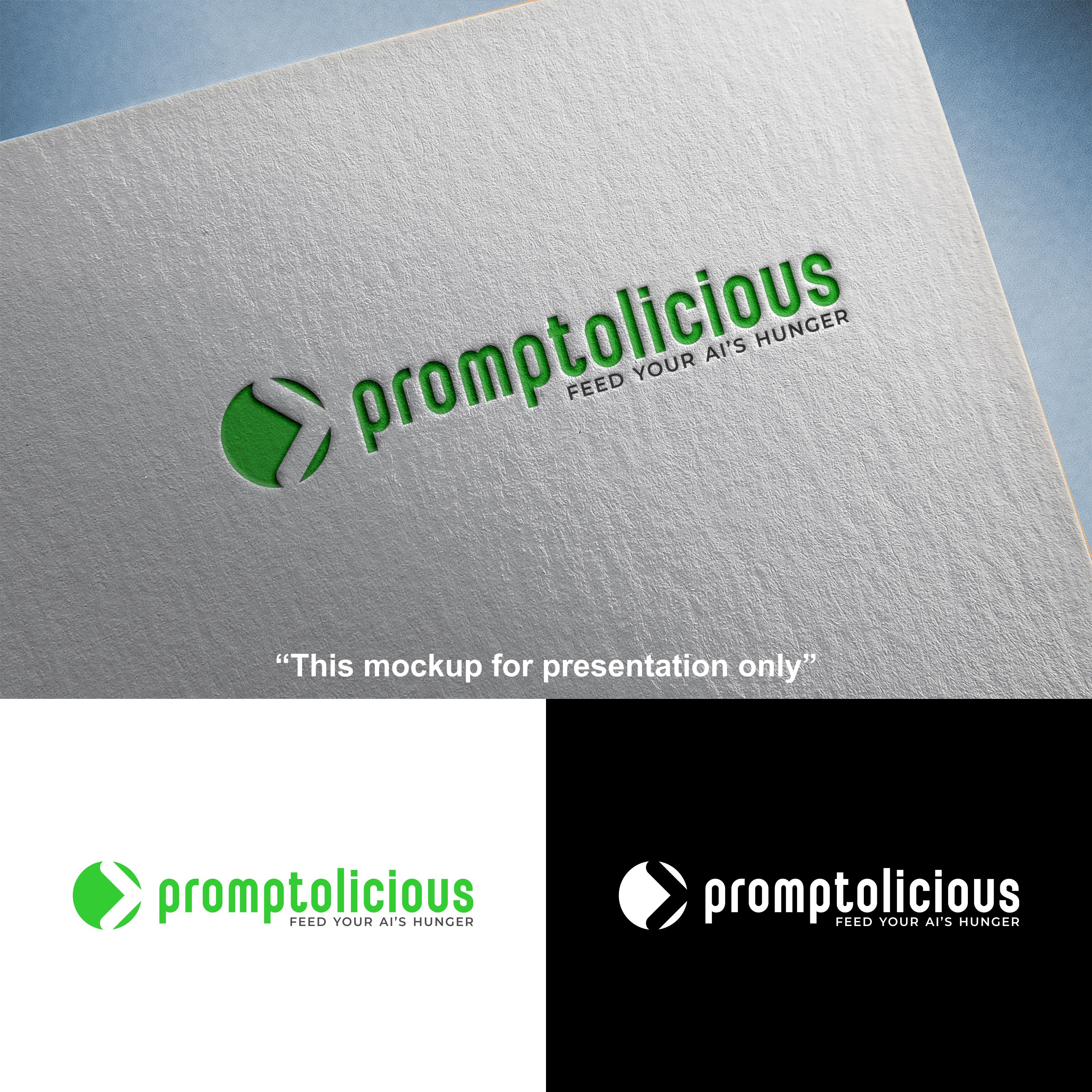 Modern, Personable, AI, business Logo Design for promptolicious by dhanuboy | Design #34702673