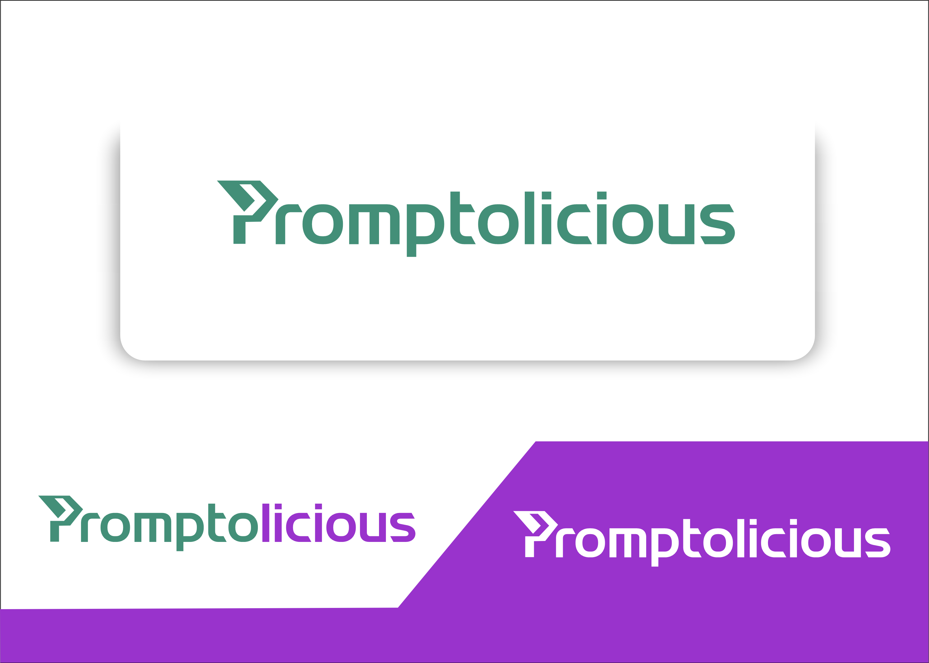 Modern, Personable, AI, business Logo Design for promptolicious by Udaya G | Design #34689744