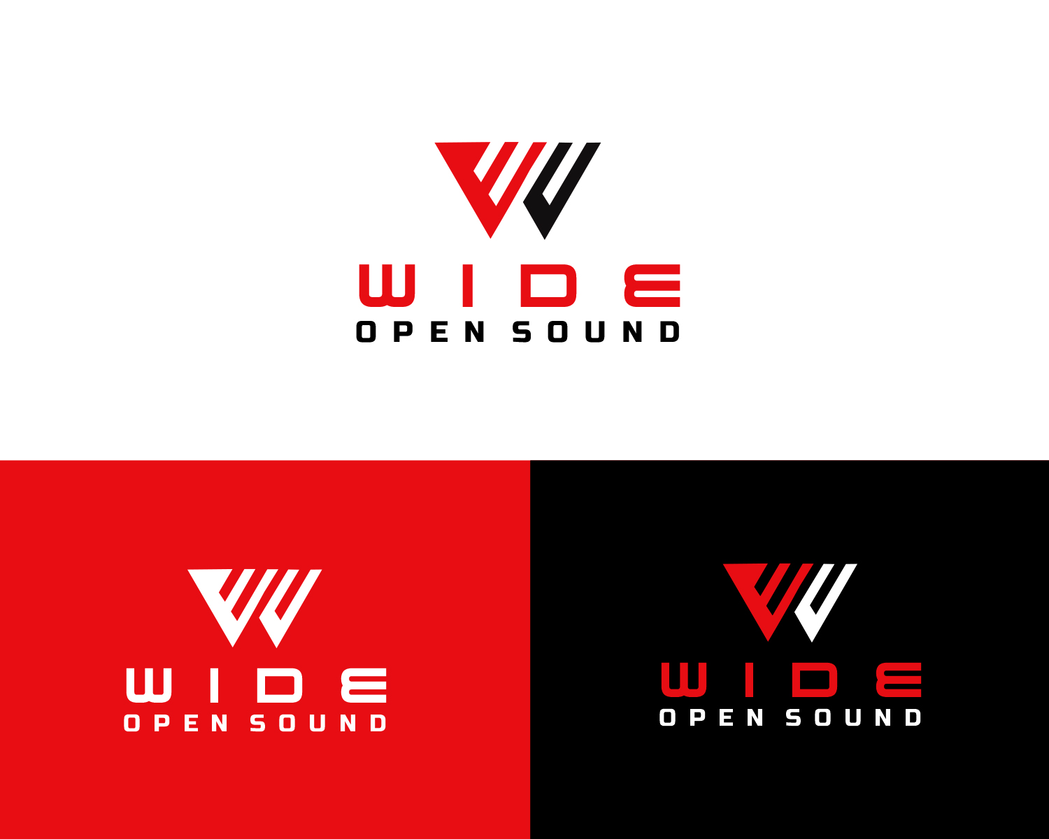 Bold, Modern Logo Design for wide open sound by Vishak vasu | Design ...