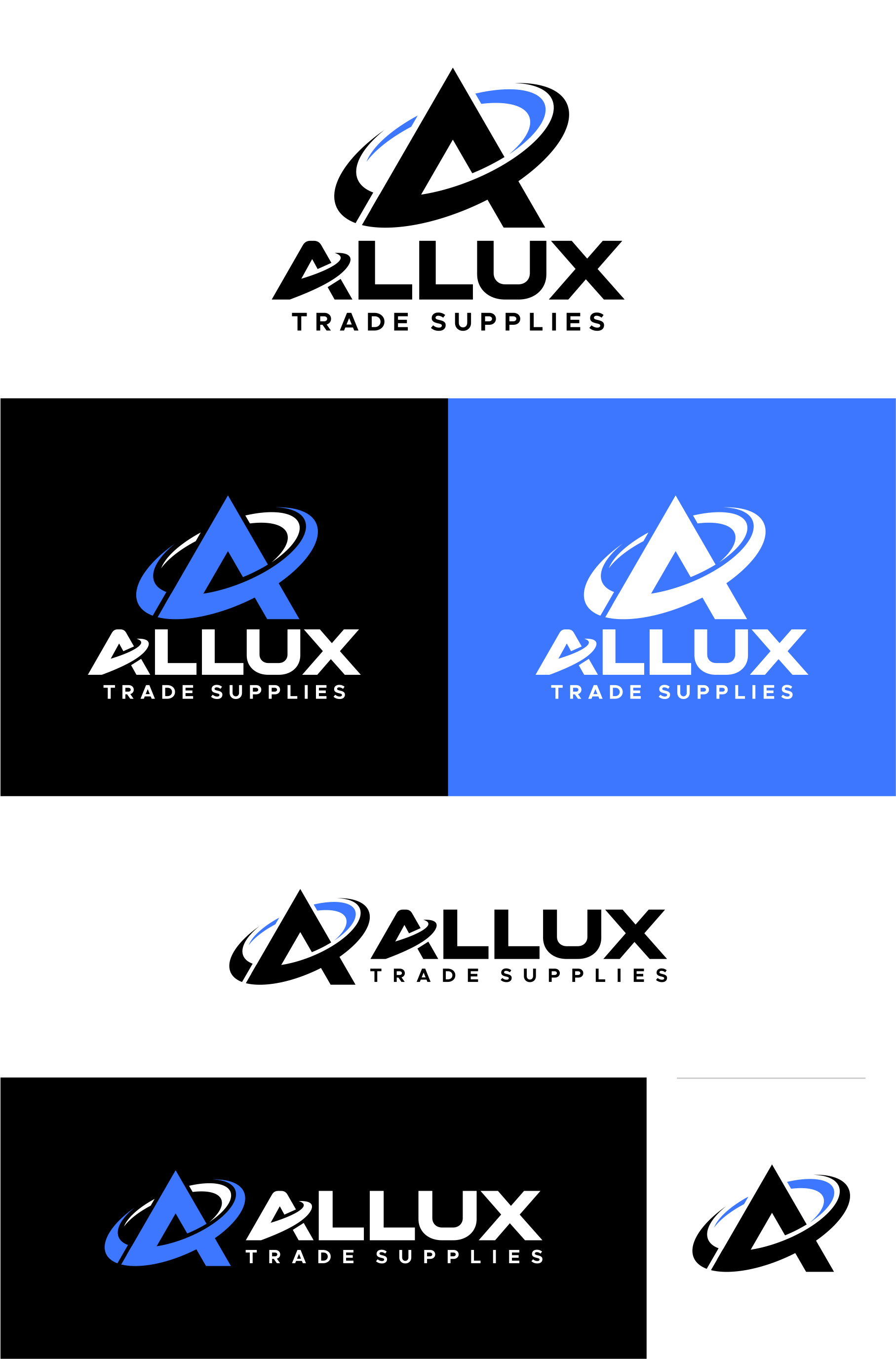 Elegant, Playful Logo Design for Allux Trade Supplies by artswolf ...