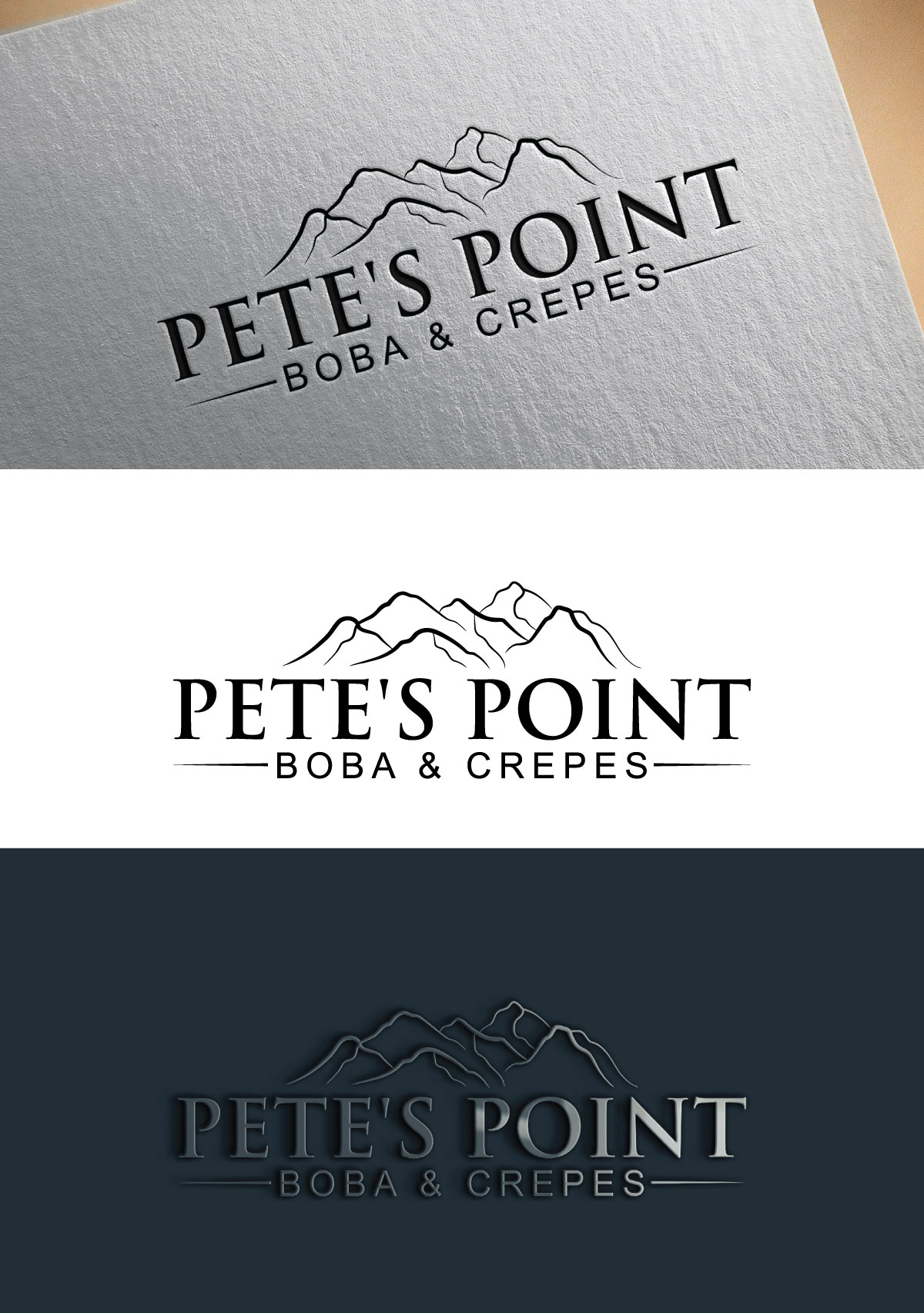 Colorful, Serious, Boba Tea and Crepes - Restaurant Logo Design for ...