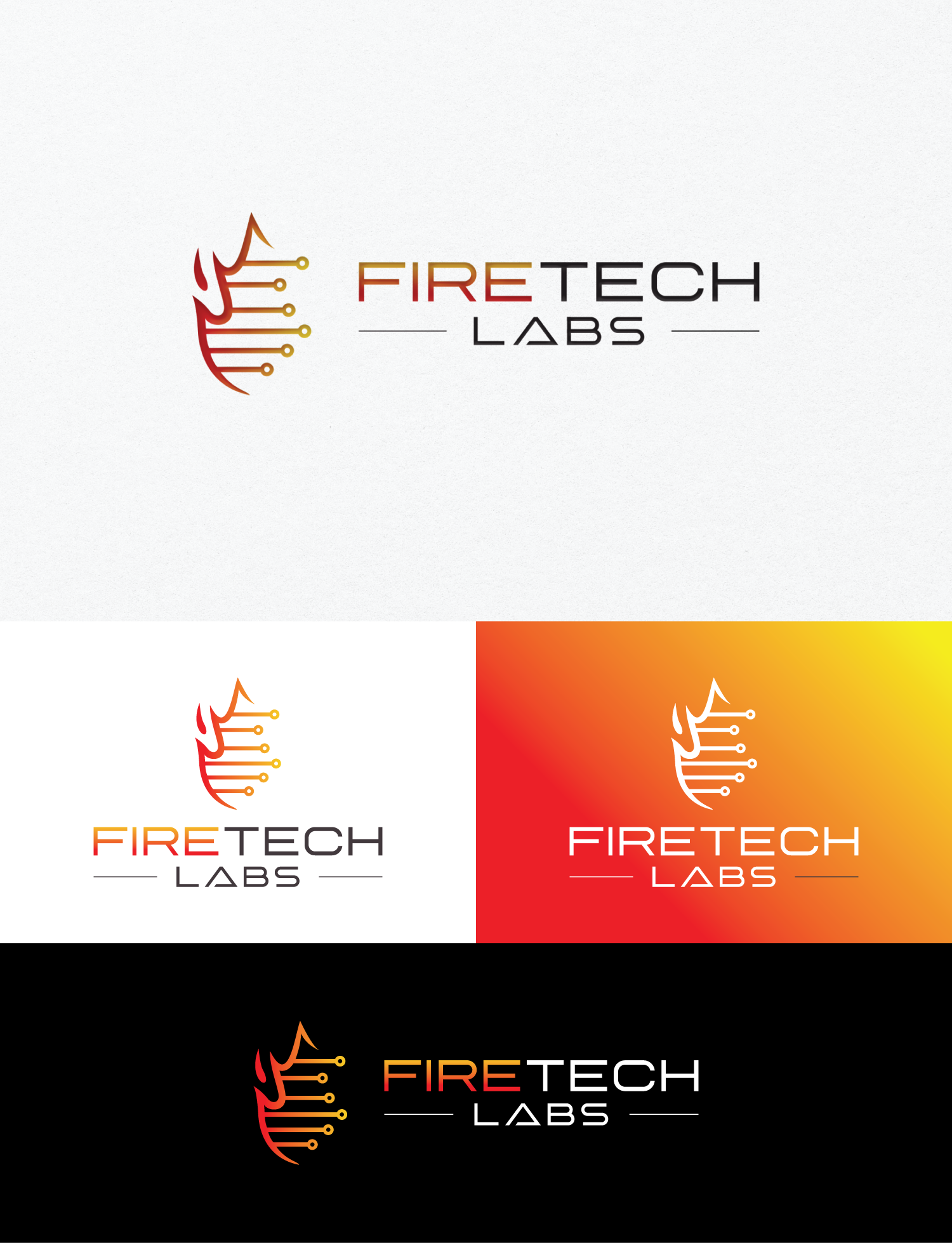 Elegant, Playful Logo Design for Firetech Labs by Digi_Design555 ...