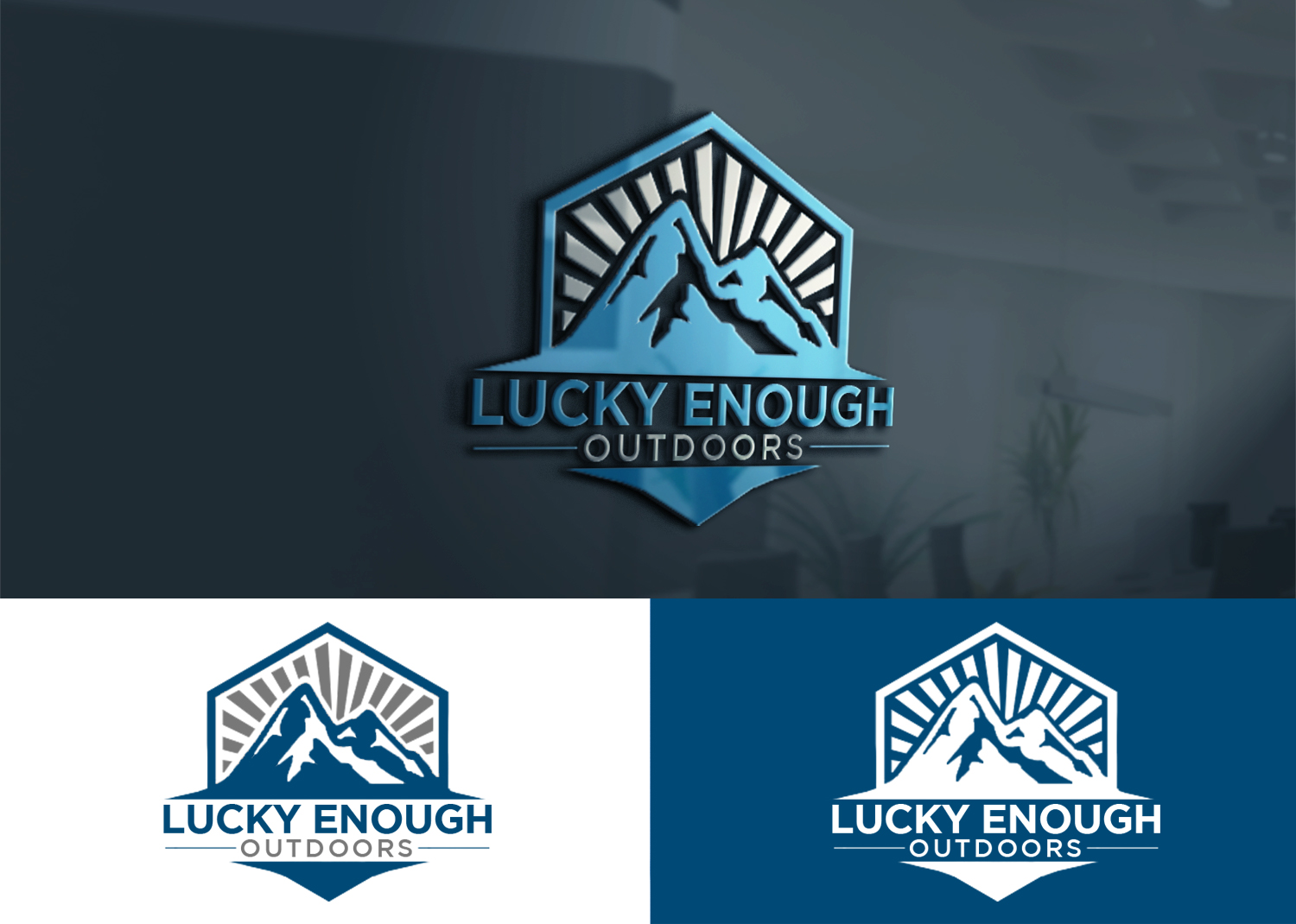 Elegant, Playful Logo Design for Lucky Enough by Moada | Design #34700455