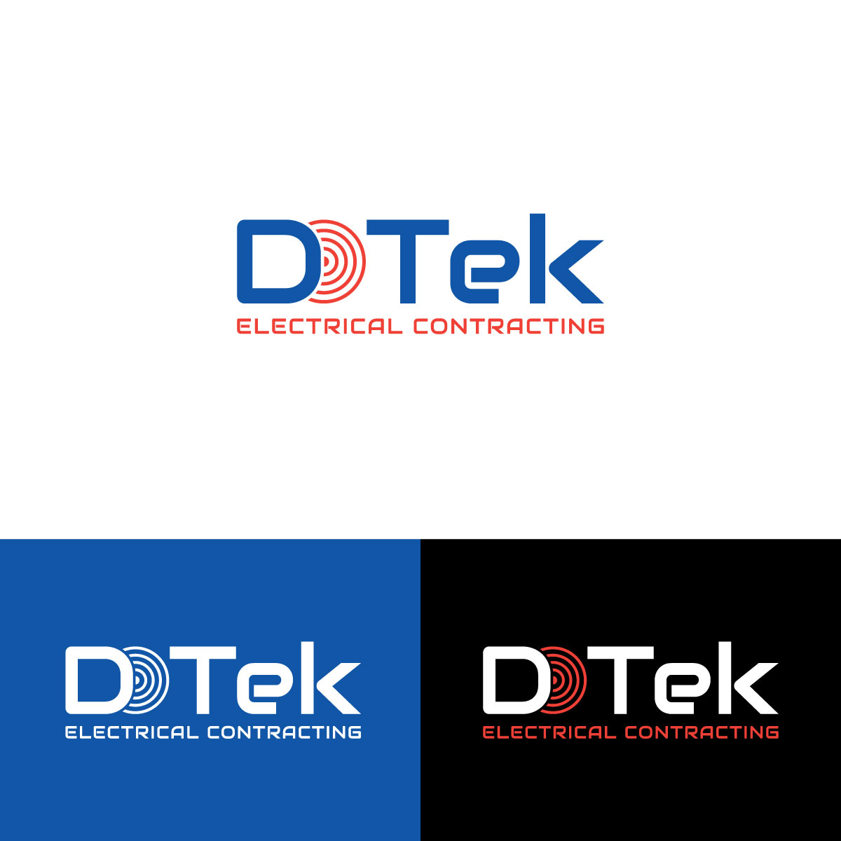 Logo Design for D Tek Electrical Contracting by Shahriar H | Design #34714065