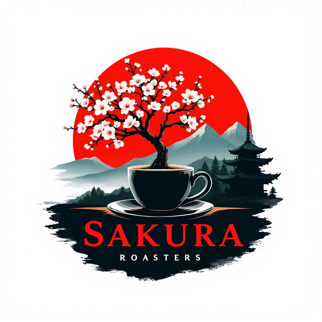 Elegant, Playful, Coffee roasting Logo Design for Sakura Roasters by ...