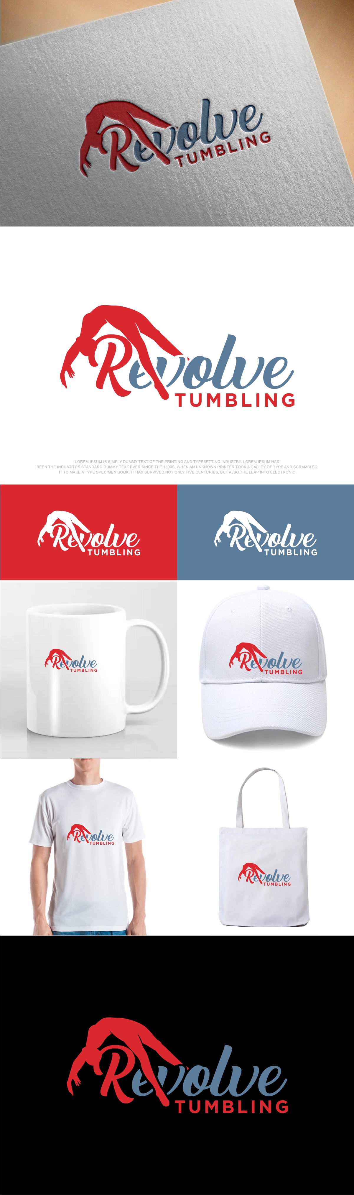 Bold, Upmarket, Gymnastics Gym Logo Design for Revolve Tumbling by fly ...