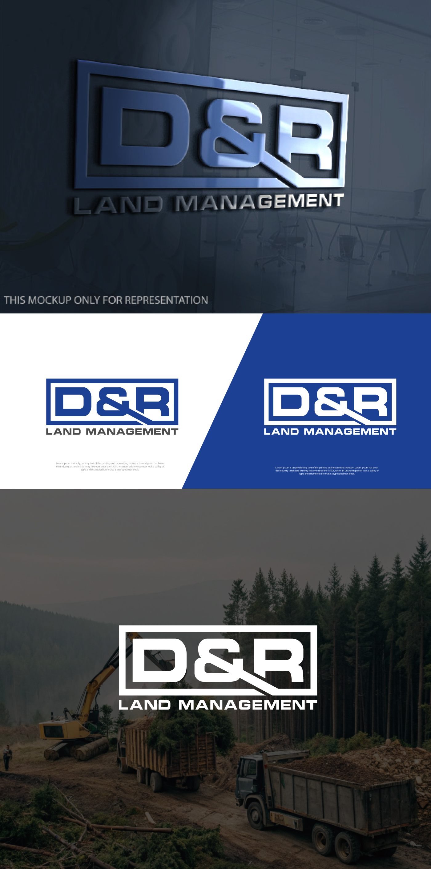 Logo Design for D&R Land Management by Cool-Designer | Design #34742530
