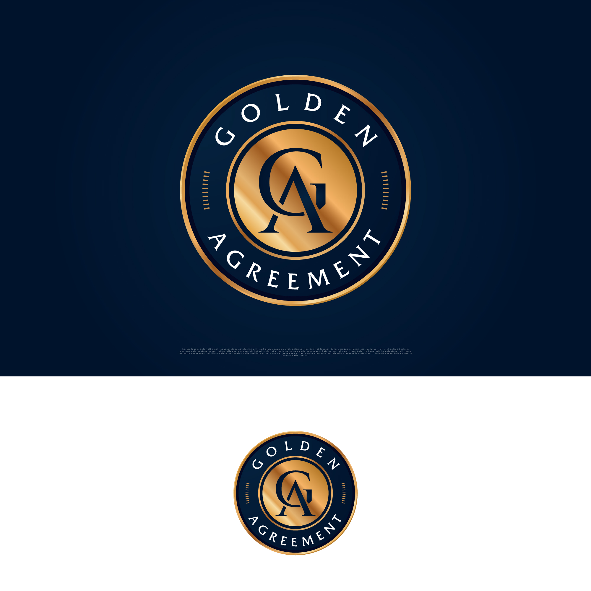 Logo Design for Golden Agreements by Humphrey™ | Design #34786532