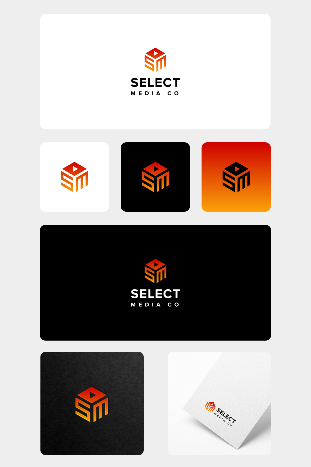 Modern, Professional, Media & Marketing Logo Design for SM Select Media ...