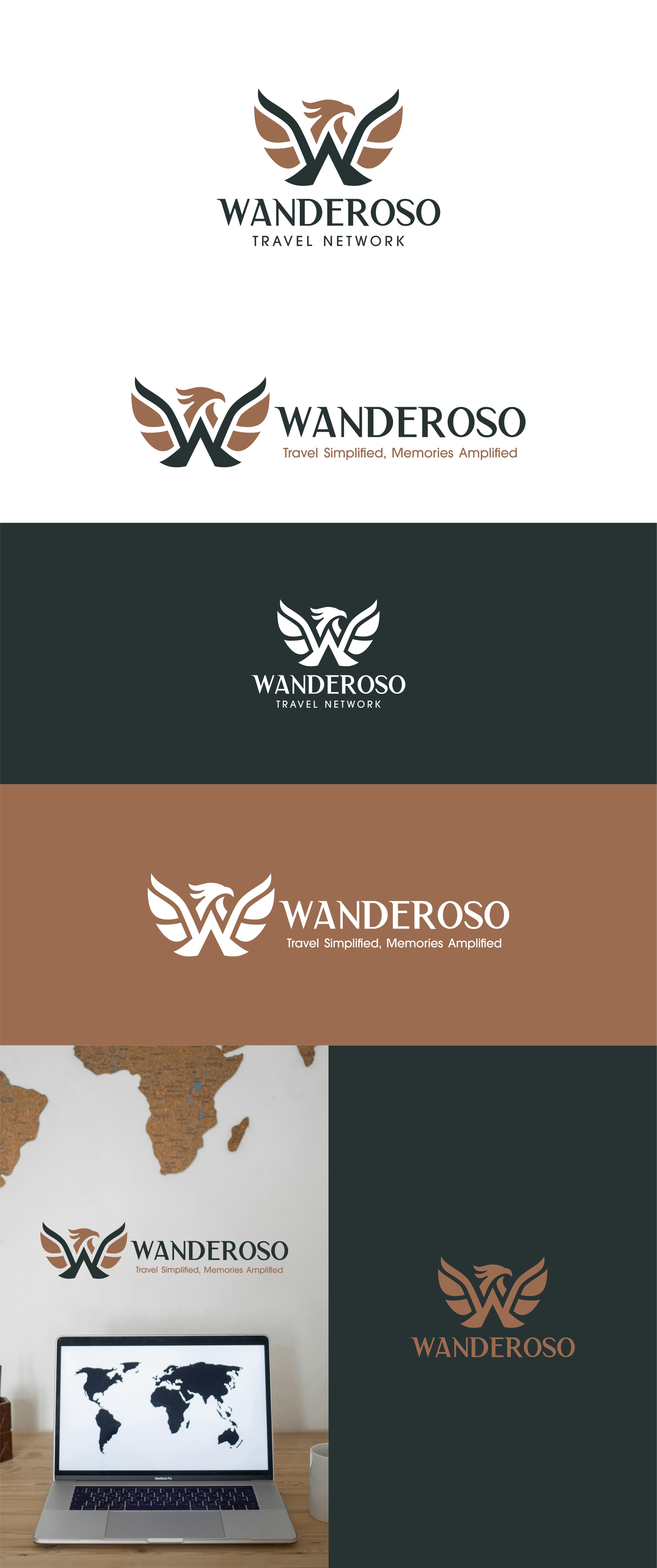 Elegant, Modern, Travel Logo Design for I want to see 3 different ...