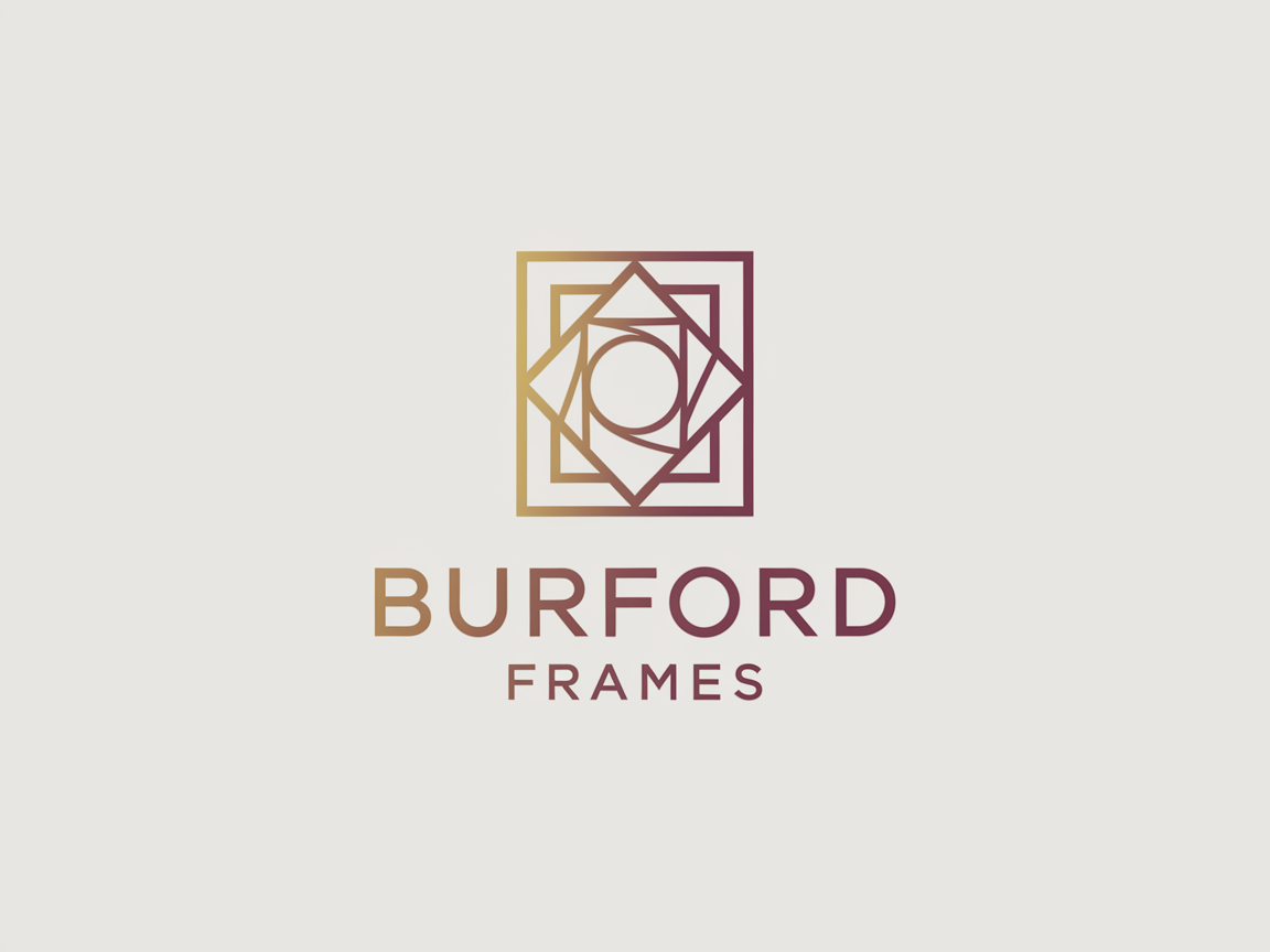 Serious, Modern, Custom picture framing Logo Design for Burford Frames ...