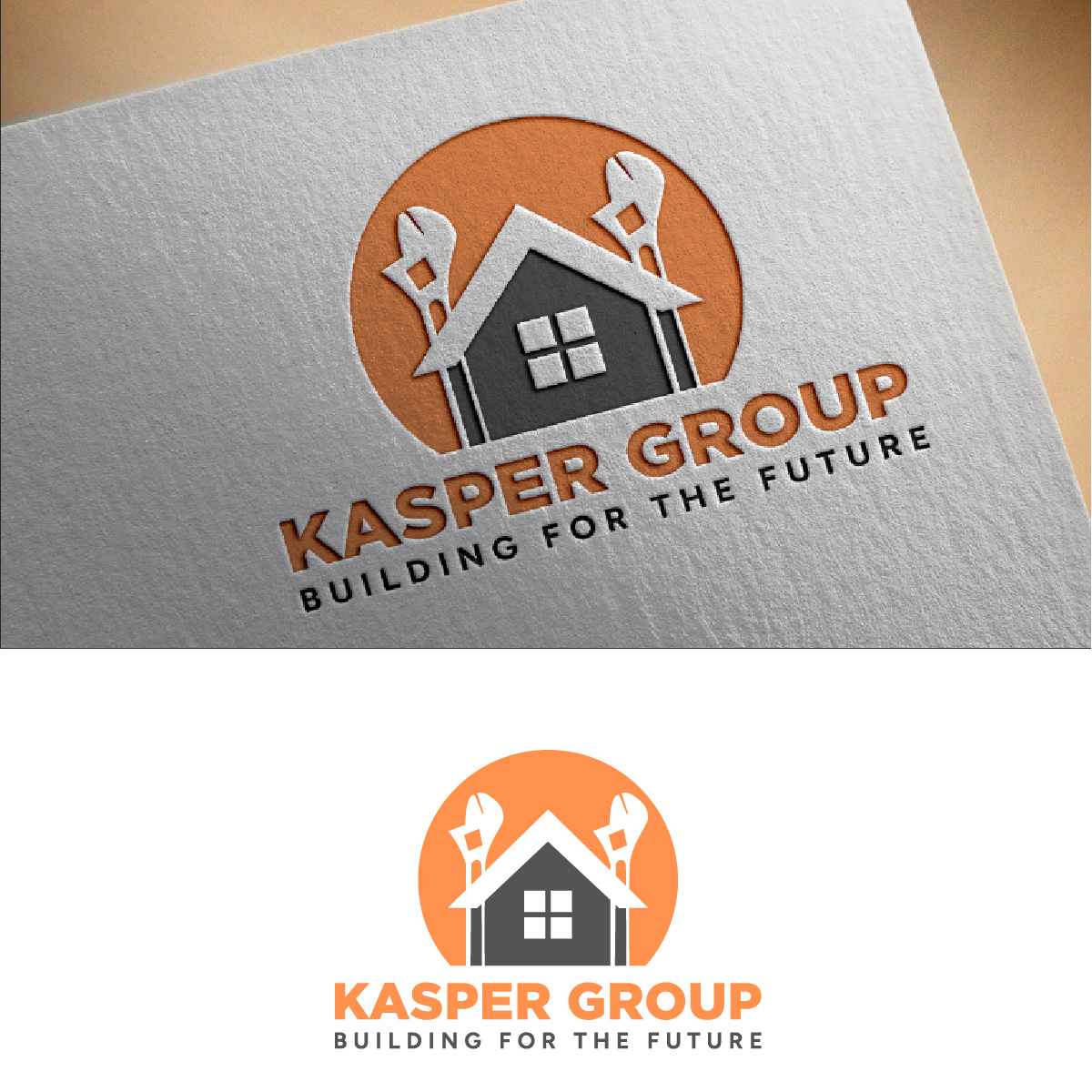 Bold, Serious, Commercial Construction Logo Design for Kasper Group - Building for the Future by ...