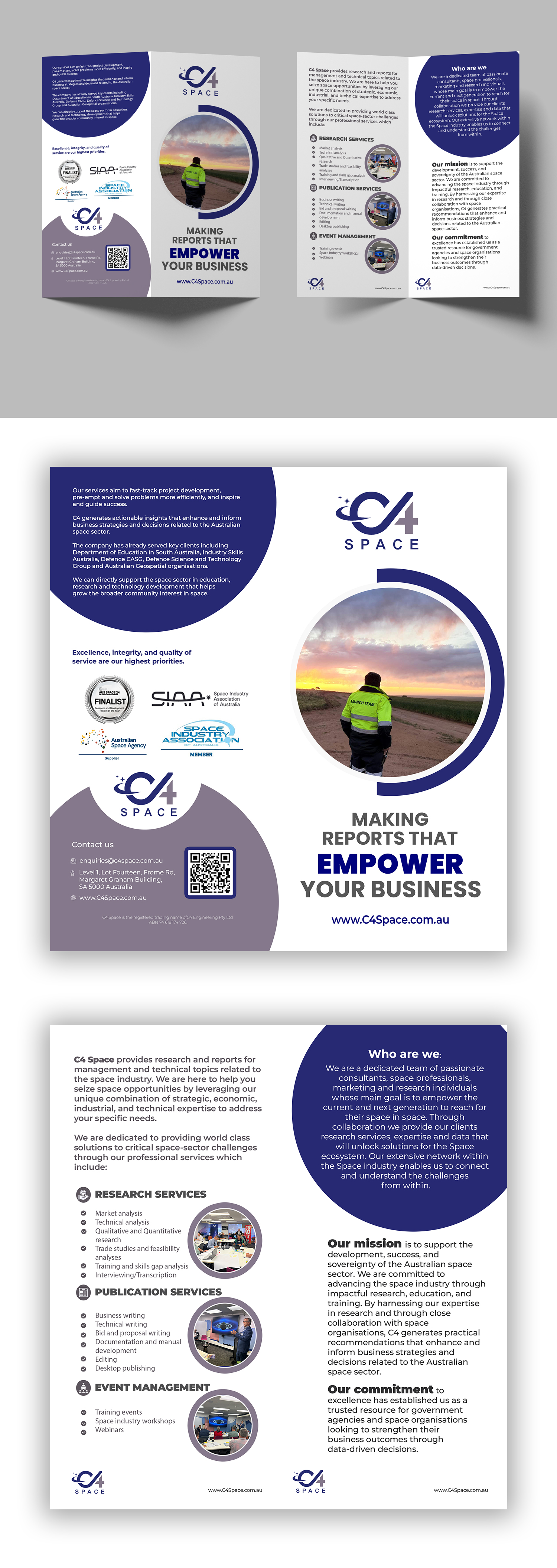 Elegant, Playful Flyer Design for a Company by debdesign | Design #34963565