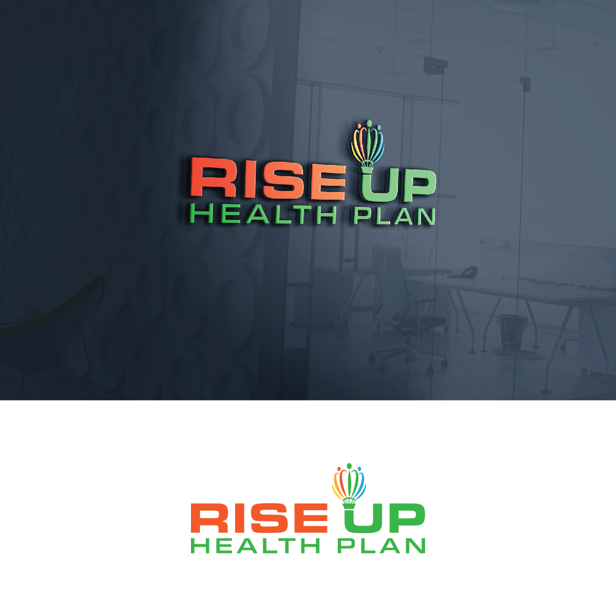 Bold, Personable Logo Design for Rise Up Health (or) Rise Up Health ...
